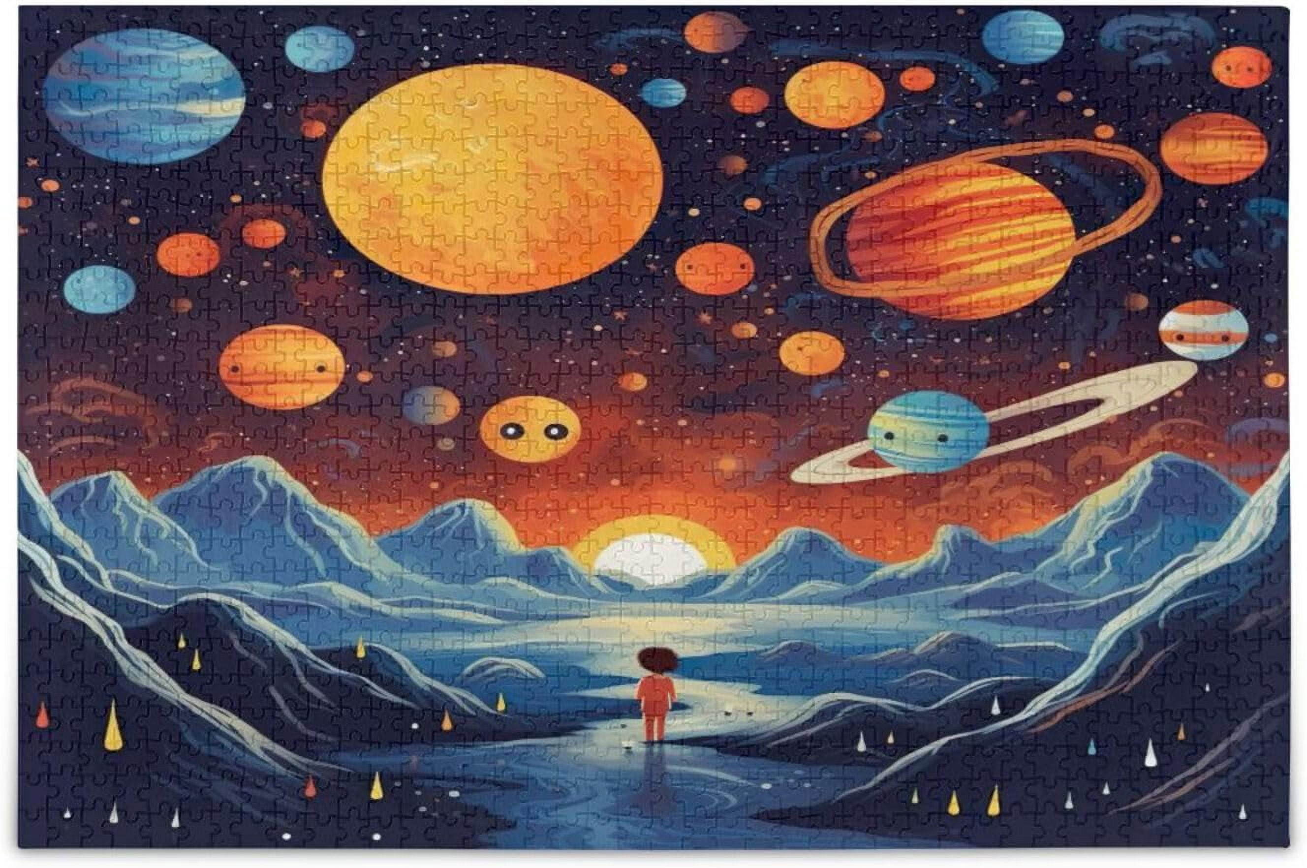 Dreamtimes Space Cartoons 500 Piece Large Jigsaw Puzzle for Adults ...