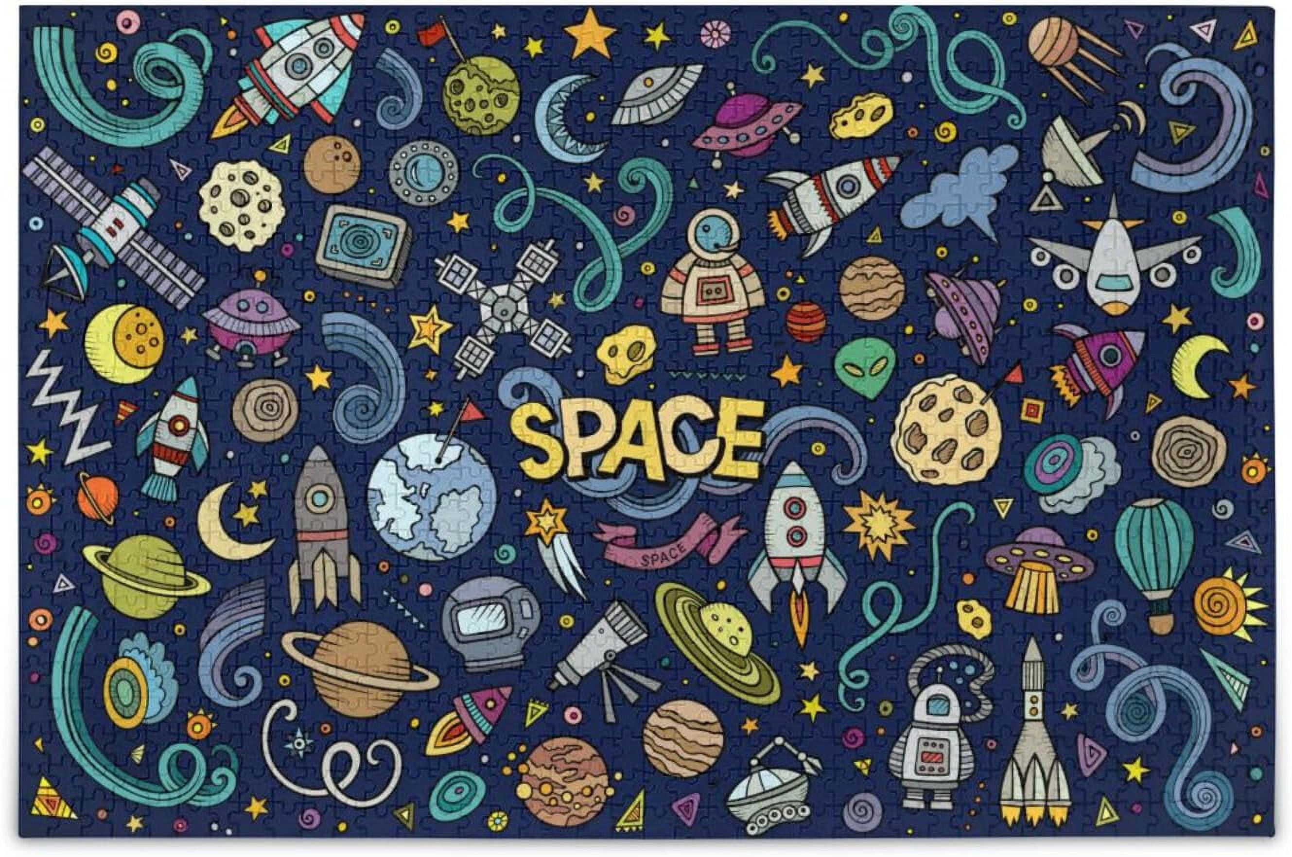 Dreamtimes Space Rockets Jigsaw Puzzle for Adults Teens Kids, 500 ...