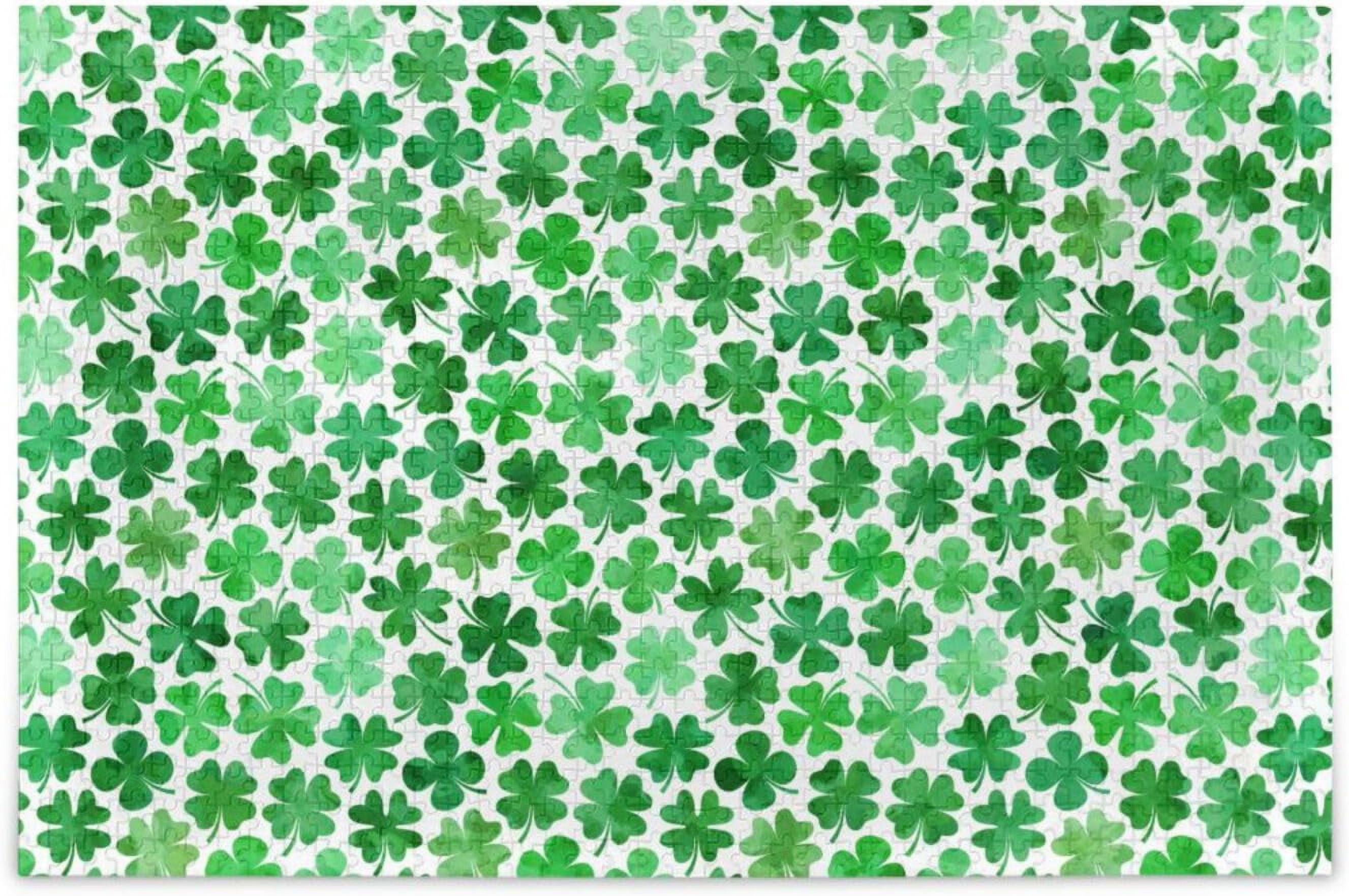 Dreamtimes St. Patrick's Day Clover Jigsaw Puzzle for Adults Teens Kids ...