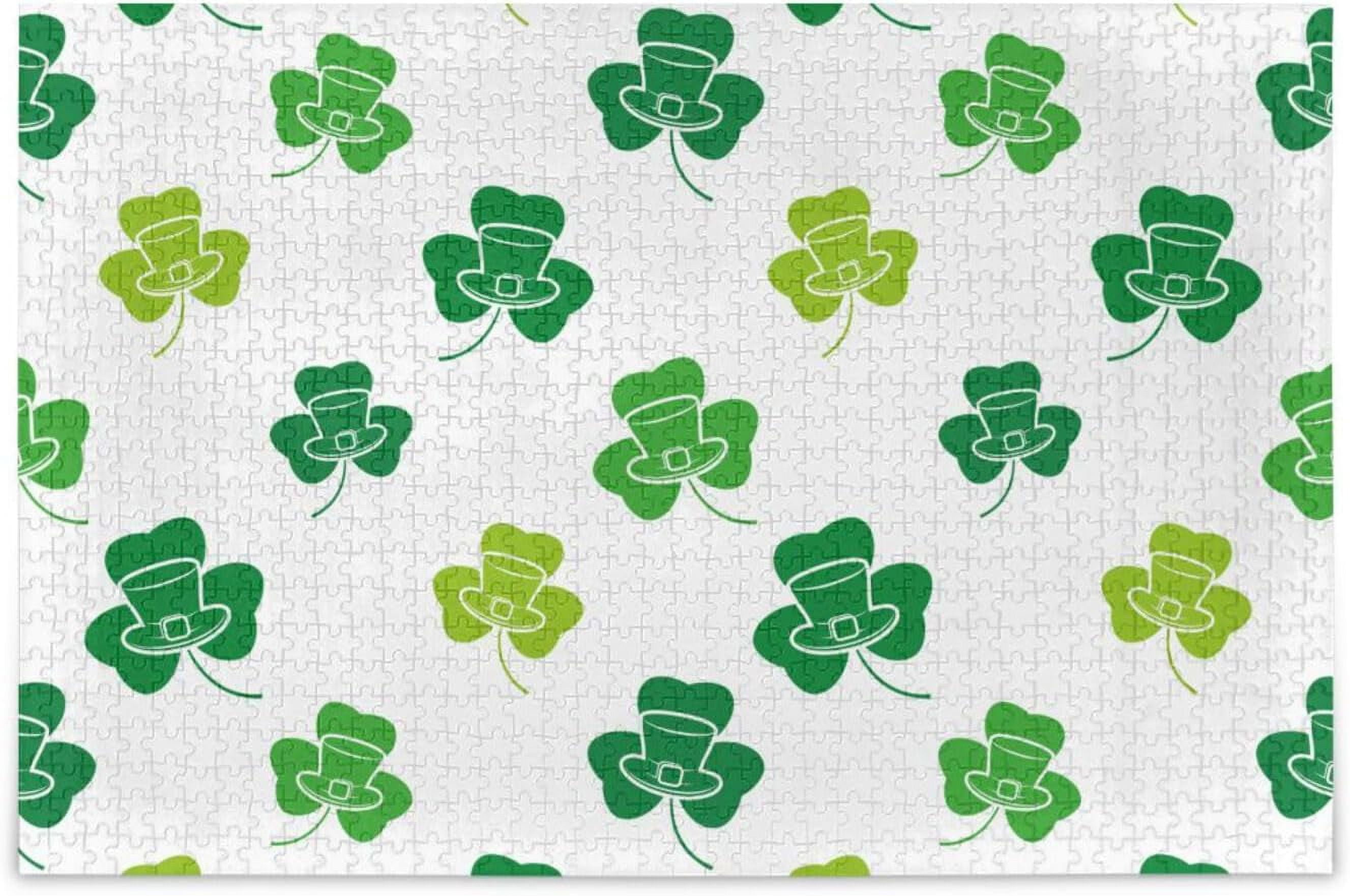 Dreamtimes St. Patrick's Day Clover Jigsaw Puzzle for Adults Teens Kids ...