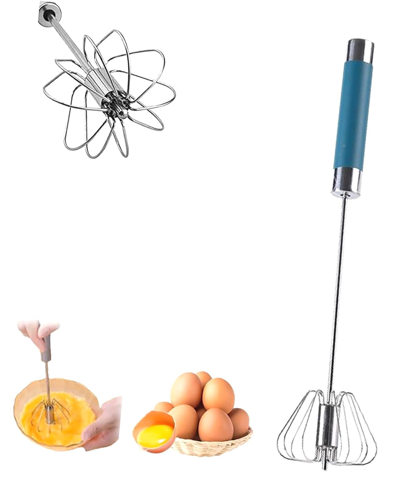 Dreamtimes Stainless Steel Semi-automatic Whisk, 2024 Upgrade Hand ...