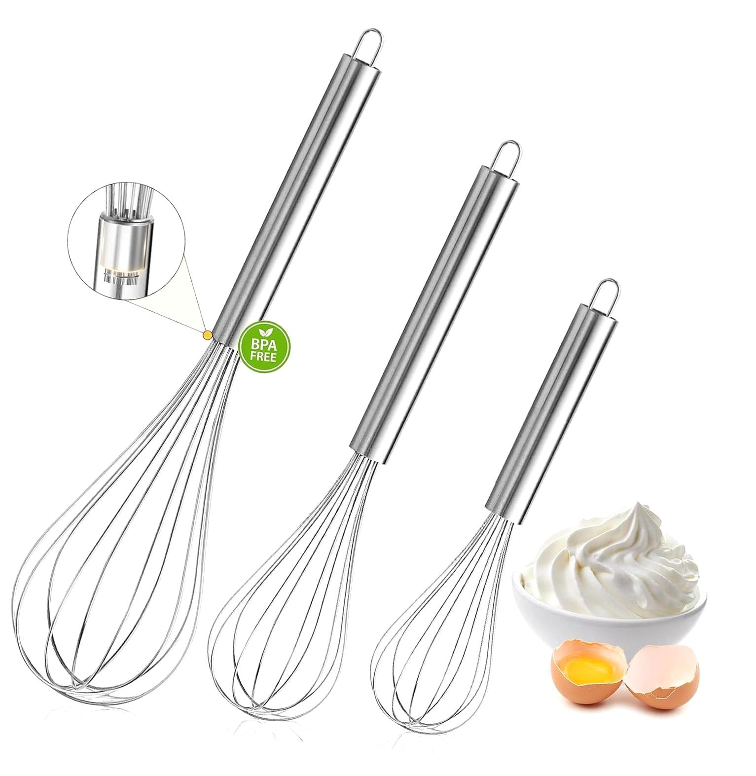 Dreamtimes Stainless Steel Whisk, Stainless Steel Wire Whisk -Heat ...