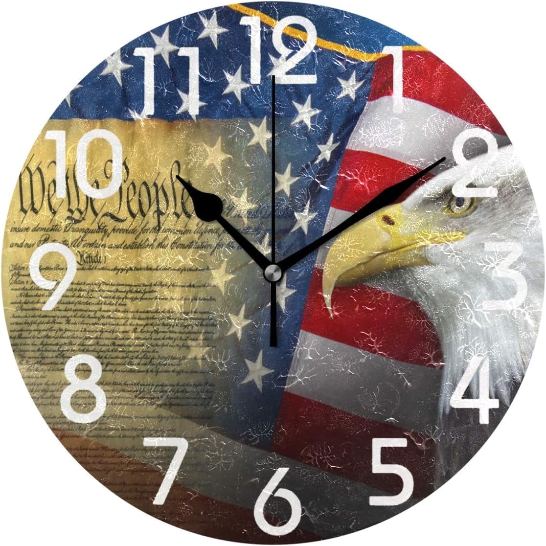 Dreamtimes Stylish North American Vulture American Flag Print Round ...