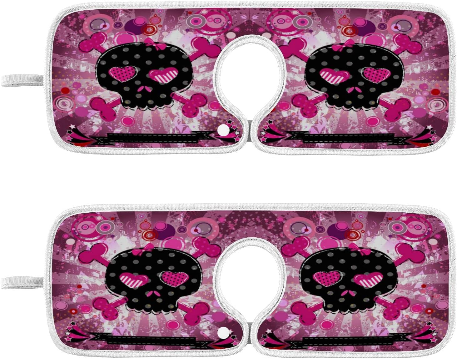 Dreamtimes Sugar Skull Halloween Sink Splash Guard for Faucet 2 Packs ...