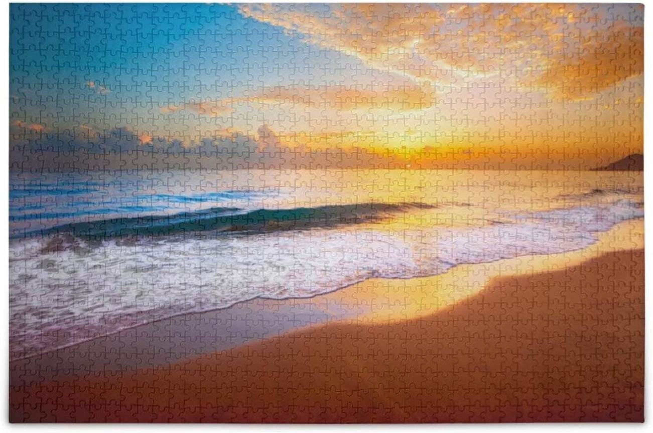 Dreamtimes Summer Beach Sunset Jigsaw Puzzles for Adults 500 Pieces, 20 ...