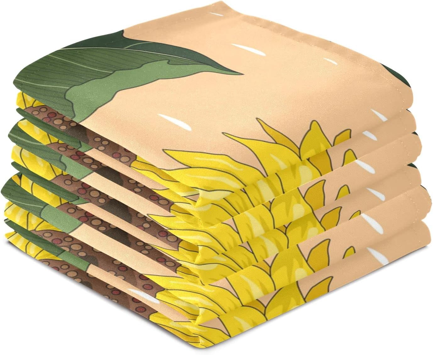 Dreamtimes Sunflowers Autumn Kitchen Towels Set of 6 Dishcloths Hand ...