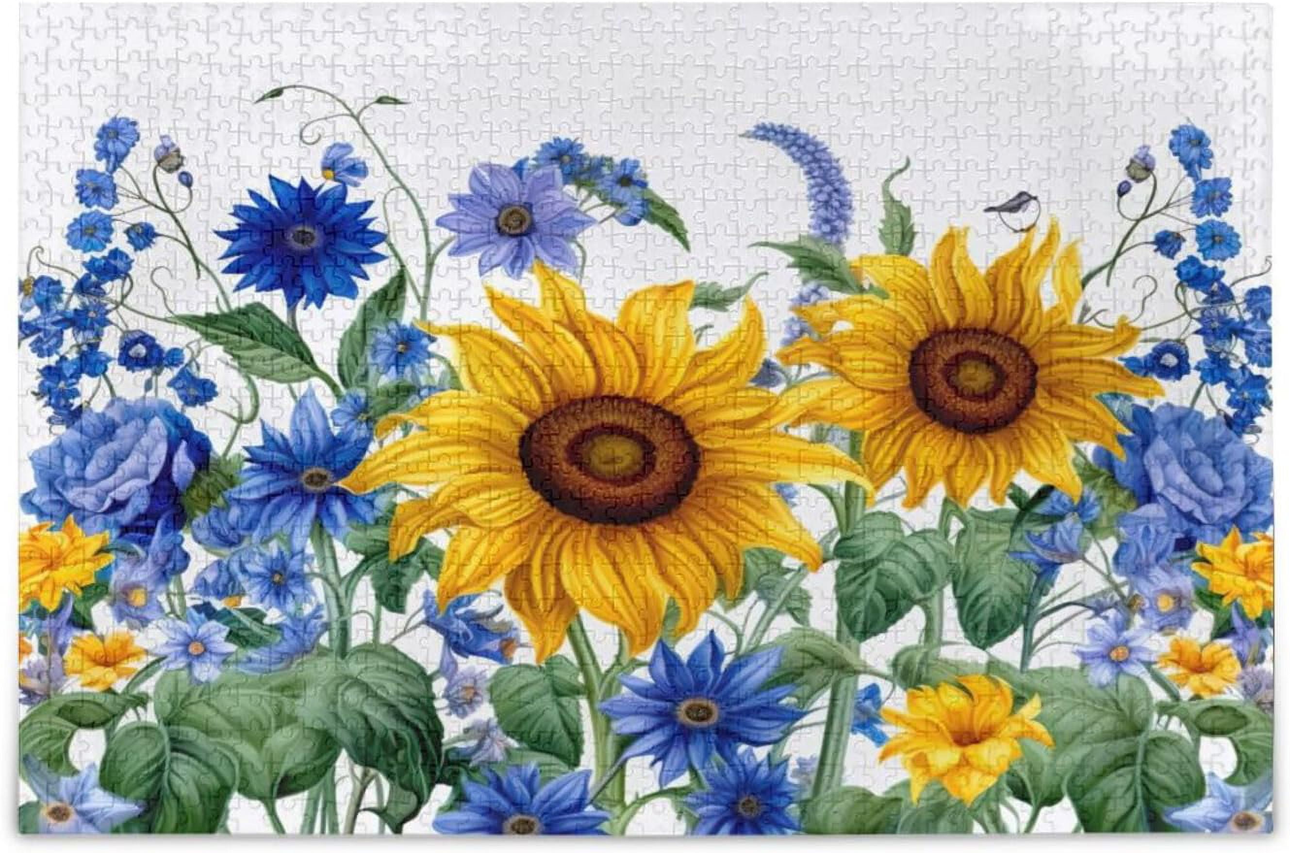 Dreamtimes Sunflowers Jigsaw Puzzles, Puzzles for Adults 500 Pieces ...