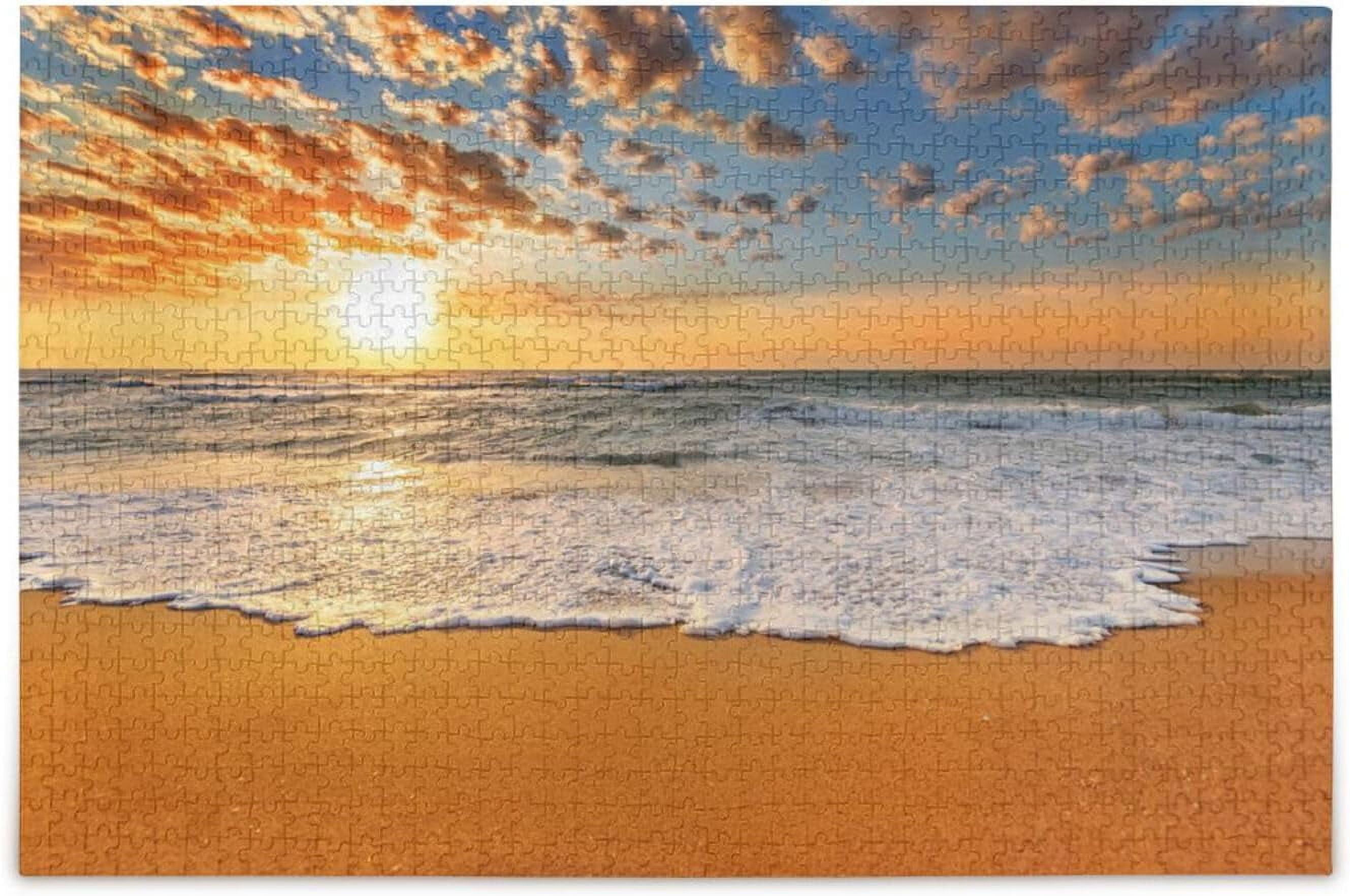 Dreamtimes Sunrise Beach View Jigsaw Puzzle 1000 Pieces,Wooden Puzzles ...