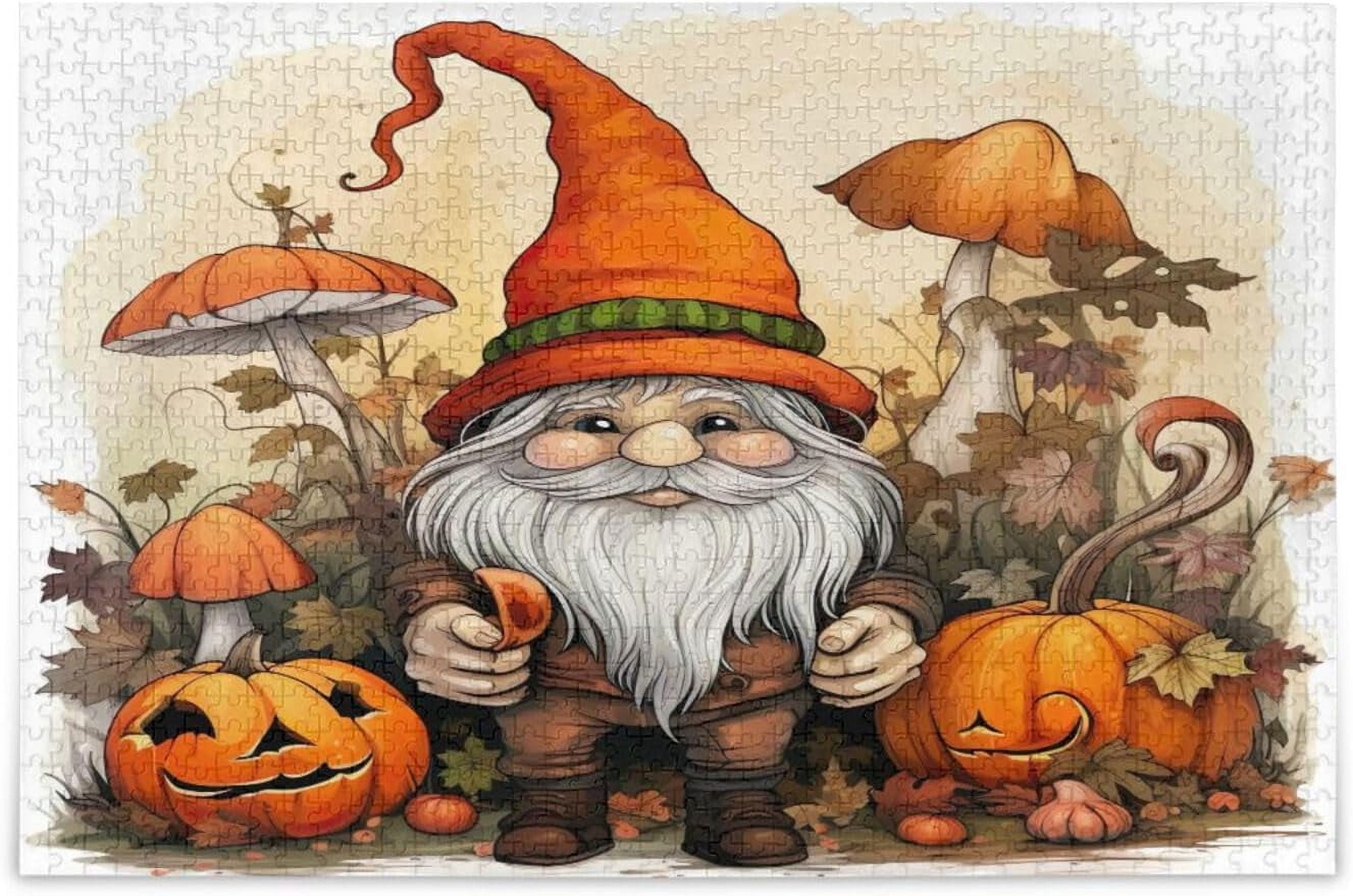 Dreamtimes Thanksgiving Gnomes Wooden Jigsaw Puzzles Intellectual ...