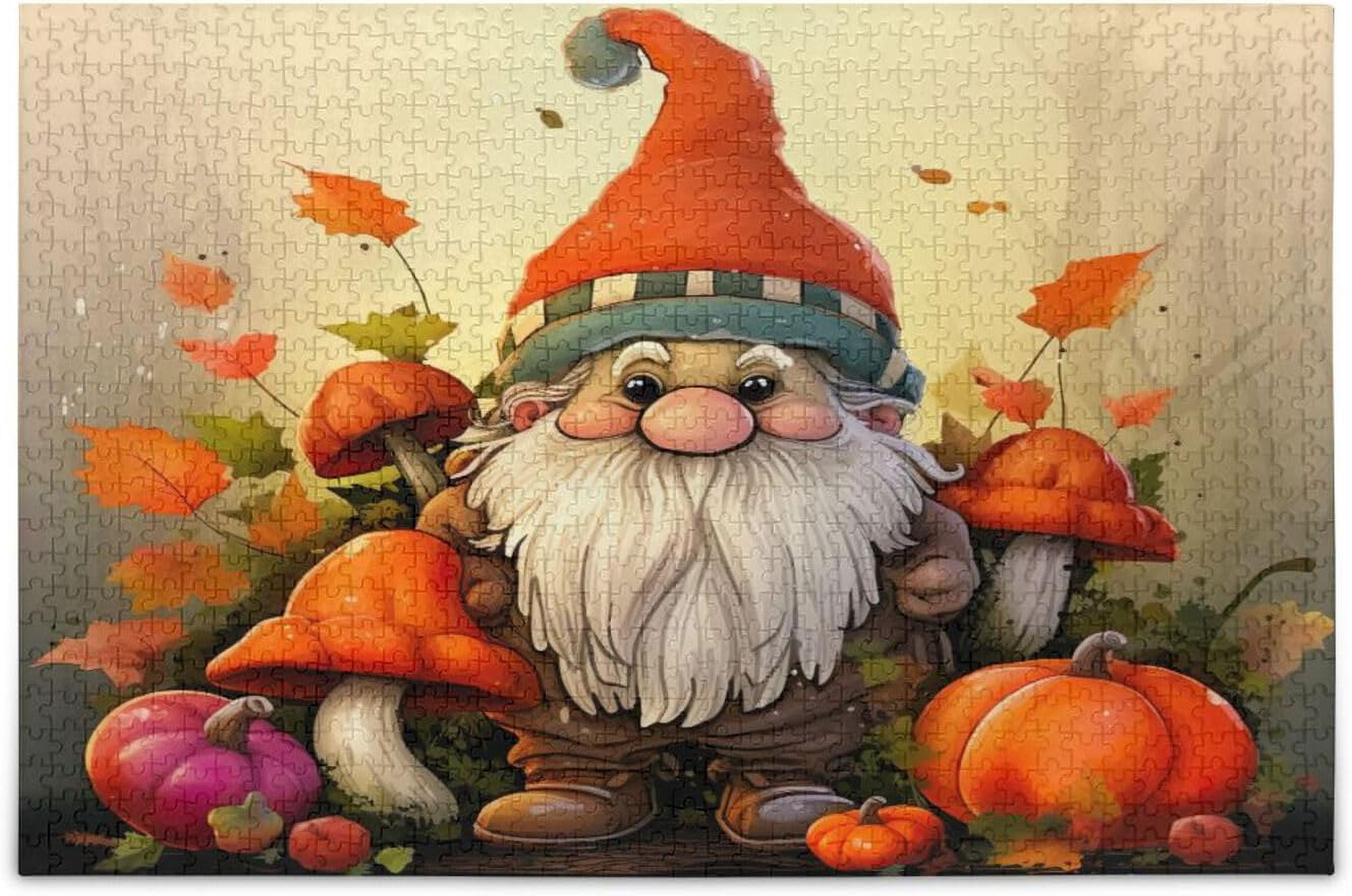 Dreamtimes Thanksgiving Gnomes Wooden Jigsaw Puzzles Intellectual ...