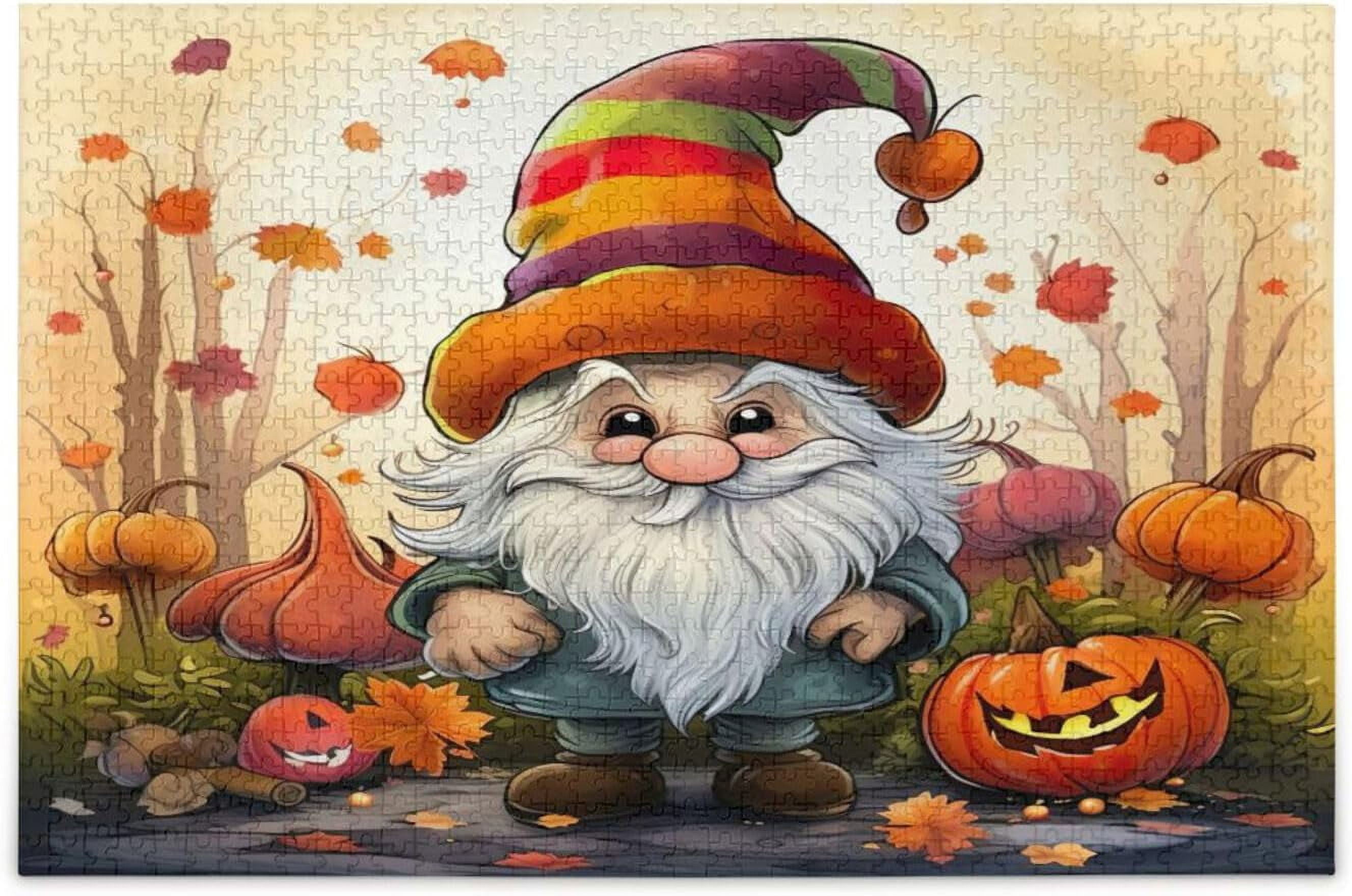 Dreamtimes Thanksgiving Gnomes Wooden Jigsaw Puzzles Intellectual ...