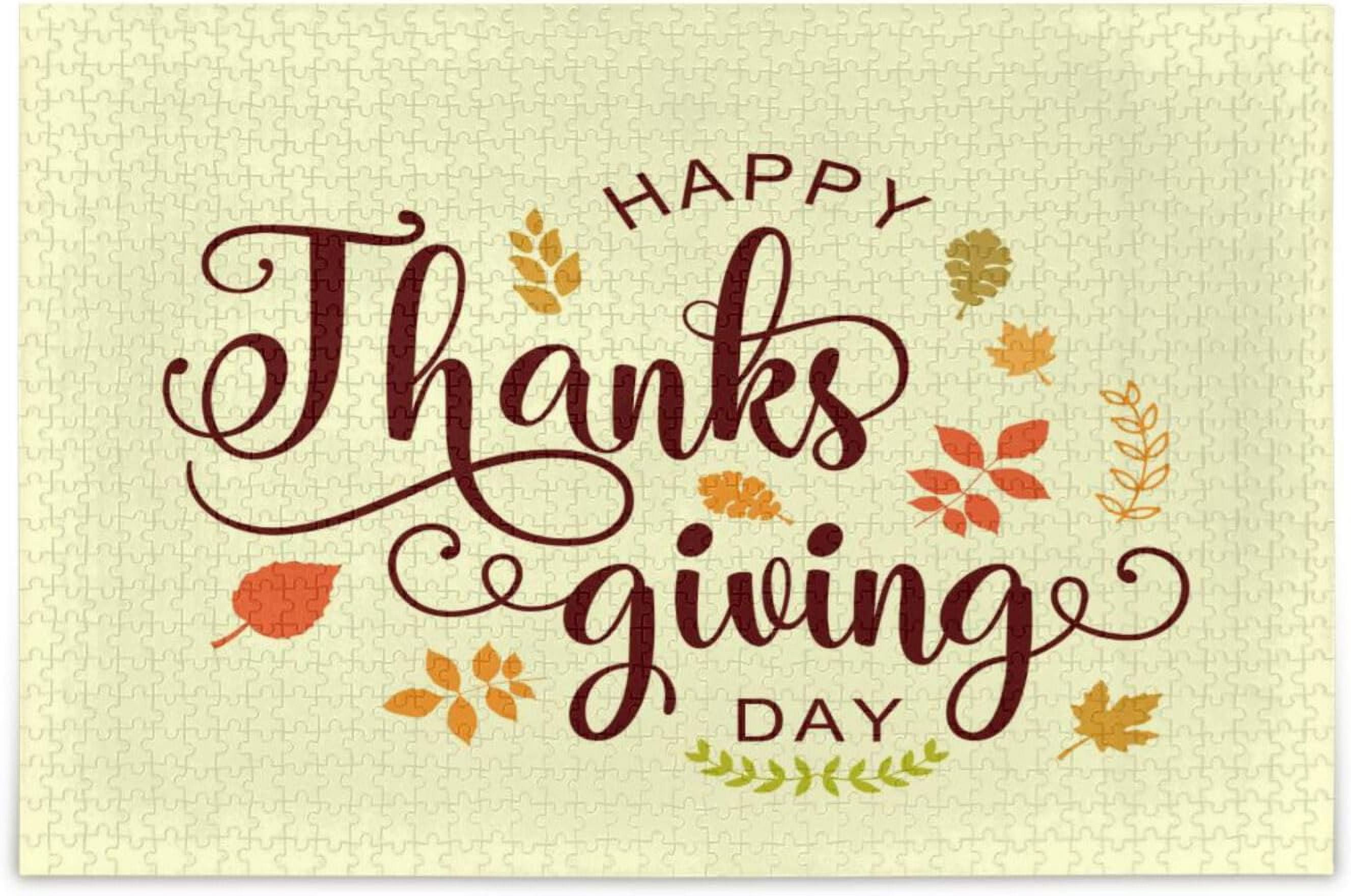 Dreamtimes Thanksgiving Jigsaw Puzzle 500 Pieces,Wooden Puzzles Family ...