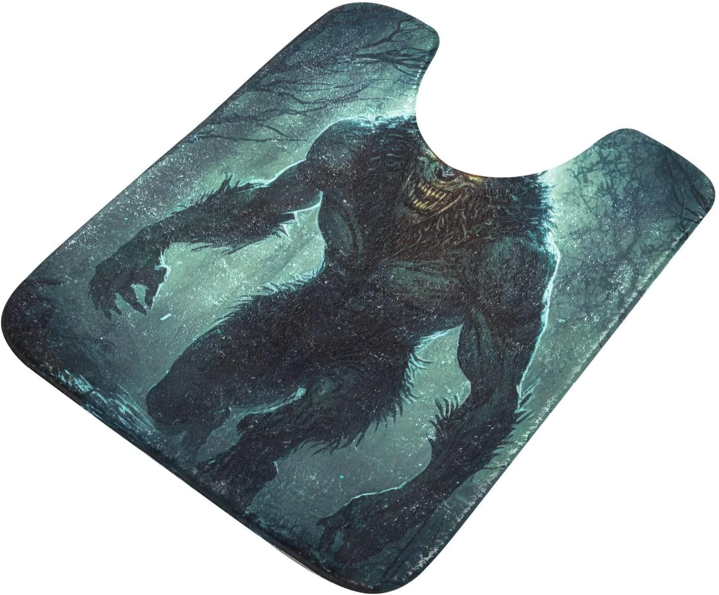 Dreamtimes Toiletry Mat Werewolf Dark Forest Print, Luxury U-Shaped ...