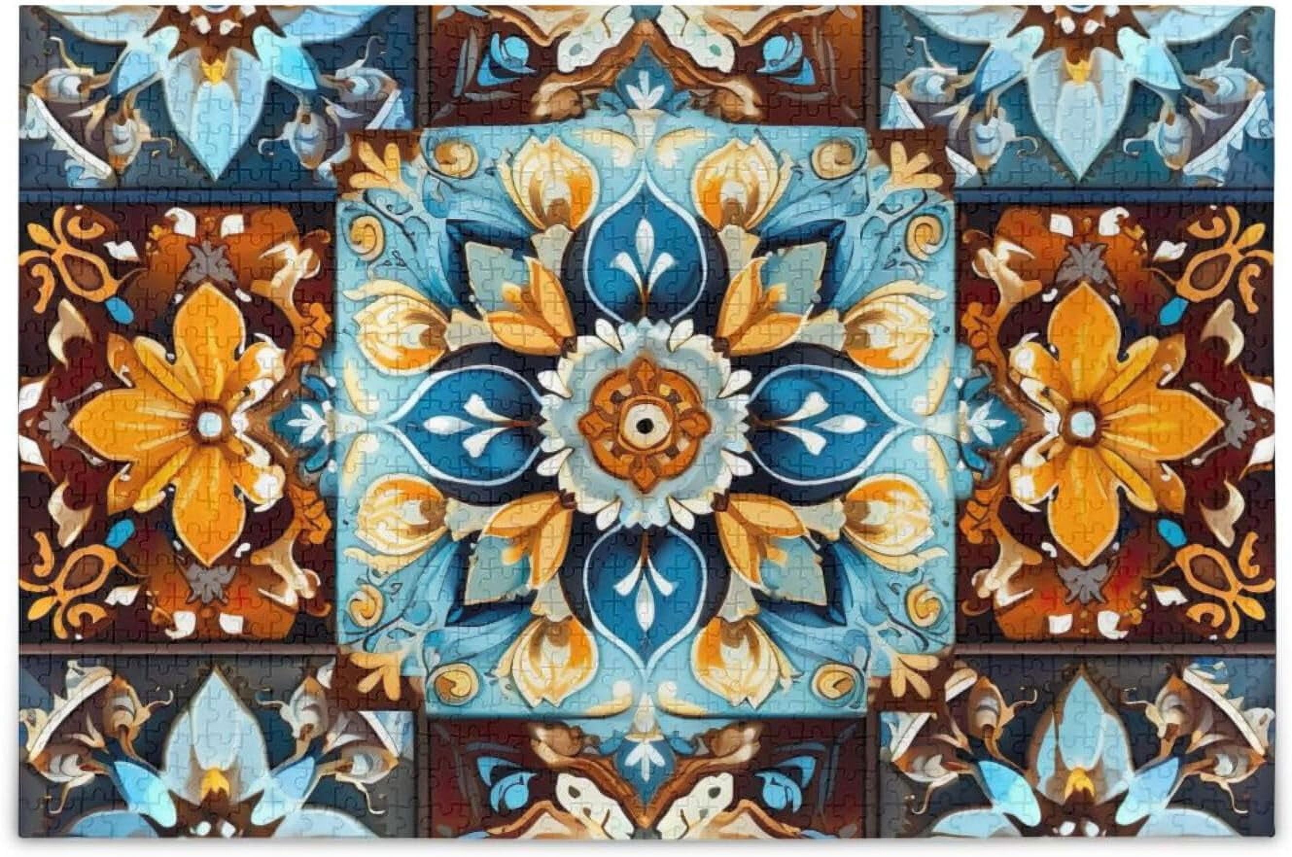 Dreamtimes Traditional Mexican Pattern Puzzle 1000 Pieces - Wooden ...