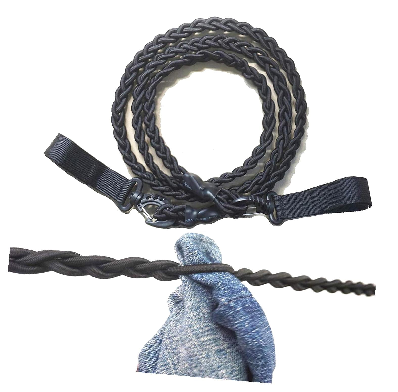 Dreamtimes Tri-Braided Rope Travel Laundry Line, Adjustable Elastic ...
