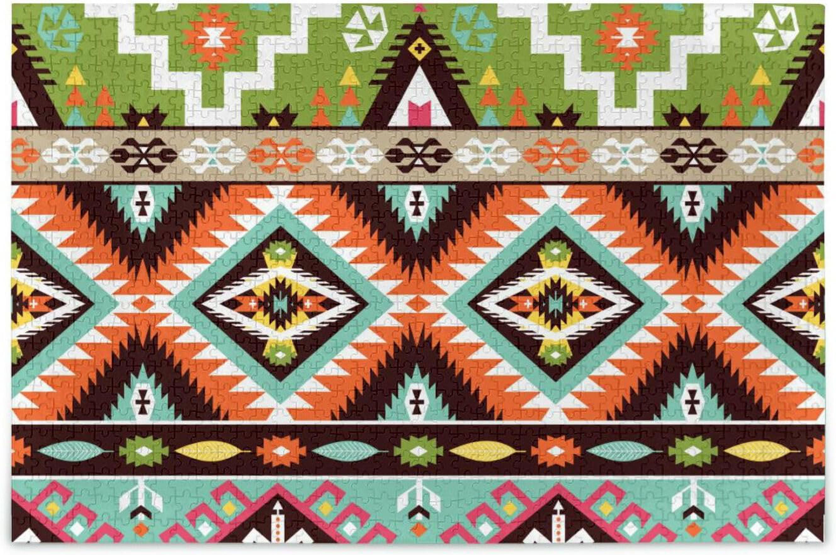 Dreamtimes Tribal Aztec Jigsaw Puzzle for Adults Teens Kids, 500 Pieces ...