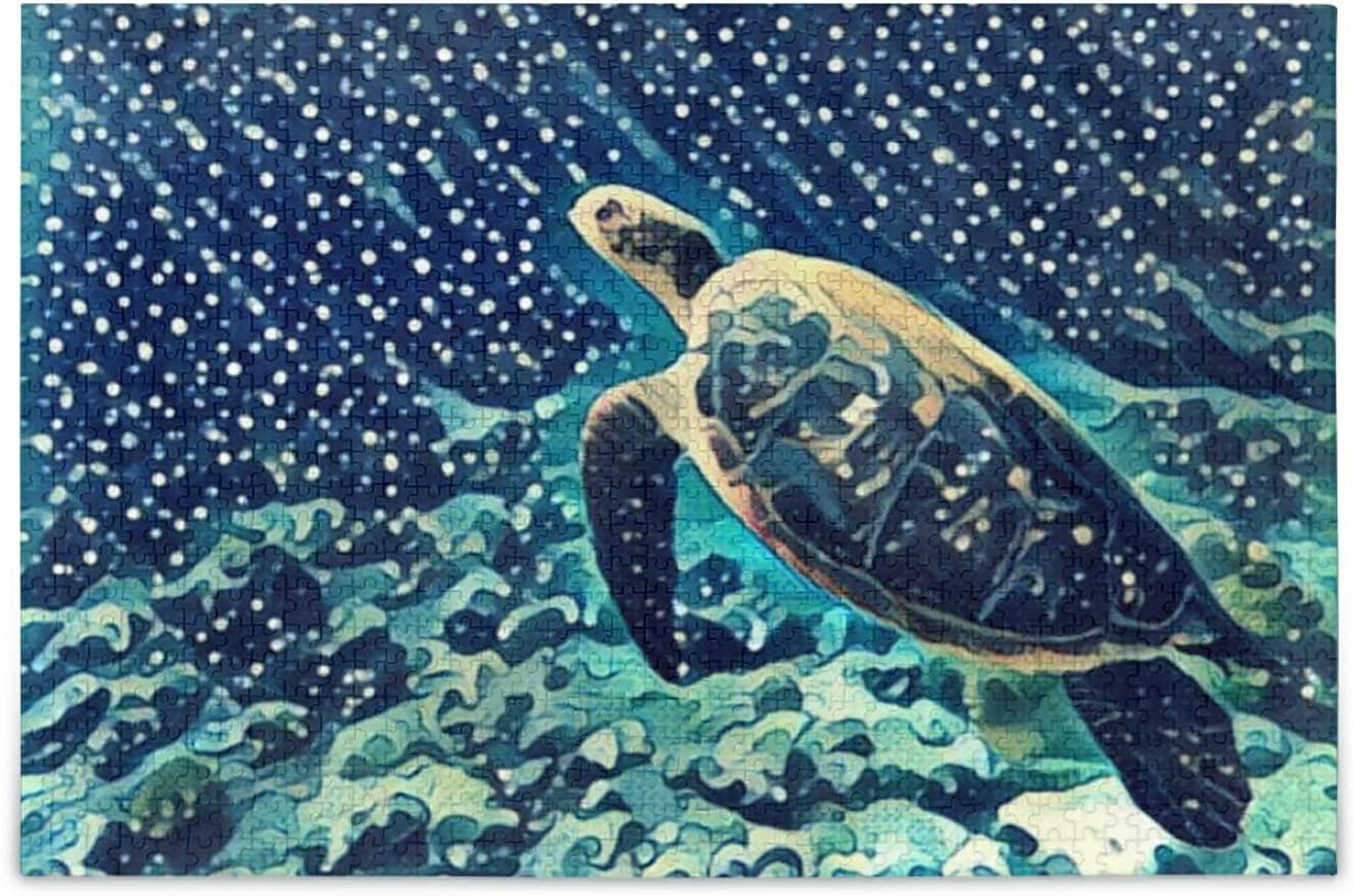 Dreamtimes Underwater Sea Turtle Jigsaw Puzzles, Puzzles for Adults 500 ...