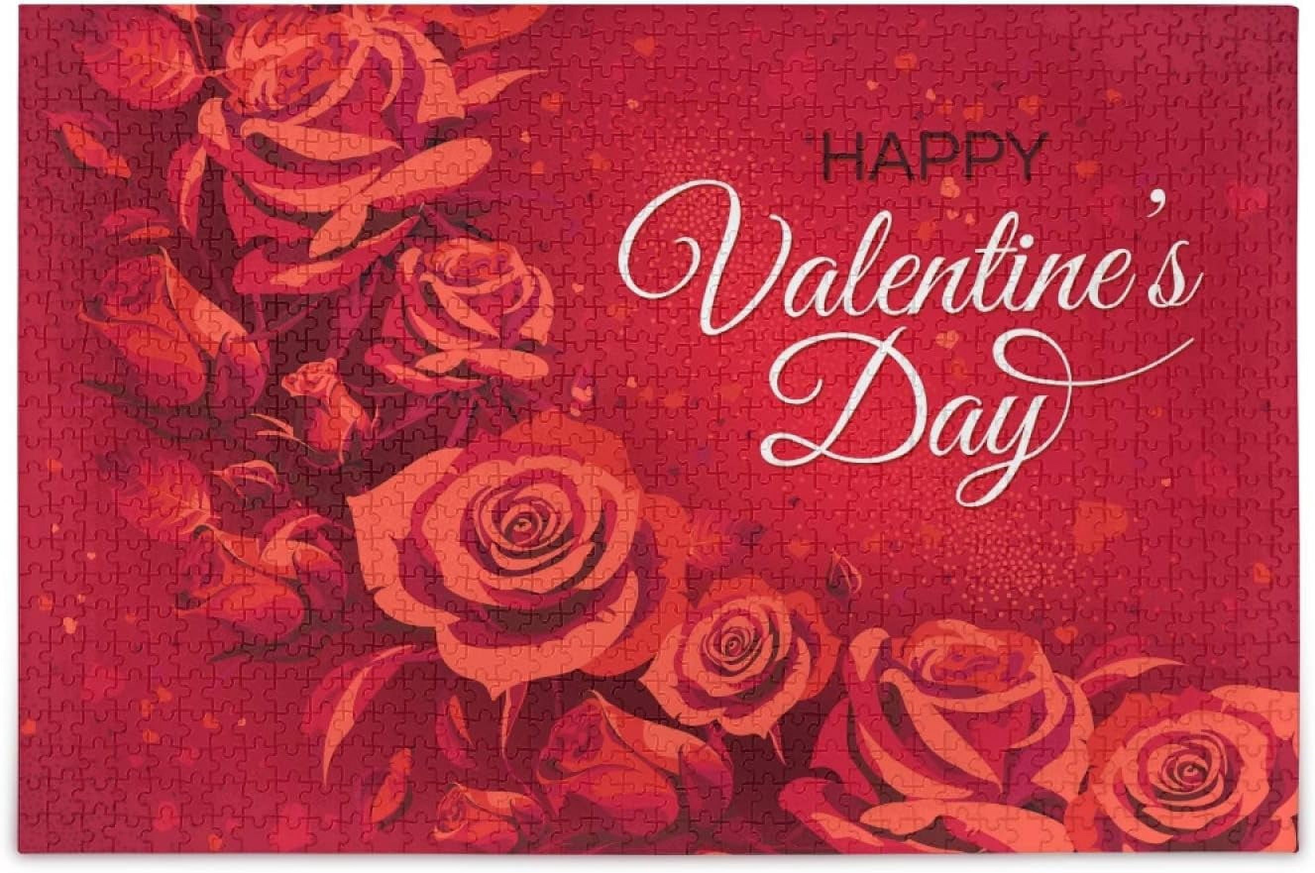 Dreamtimes Valentine's Day Red Rose Puzzle for Adults 500 Piece Puzzles ...