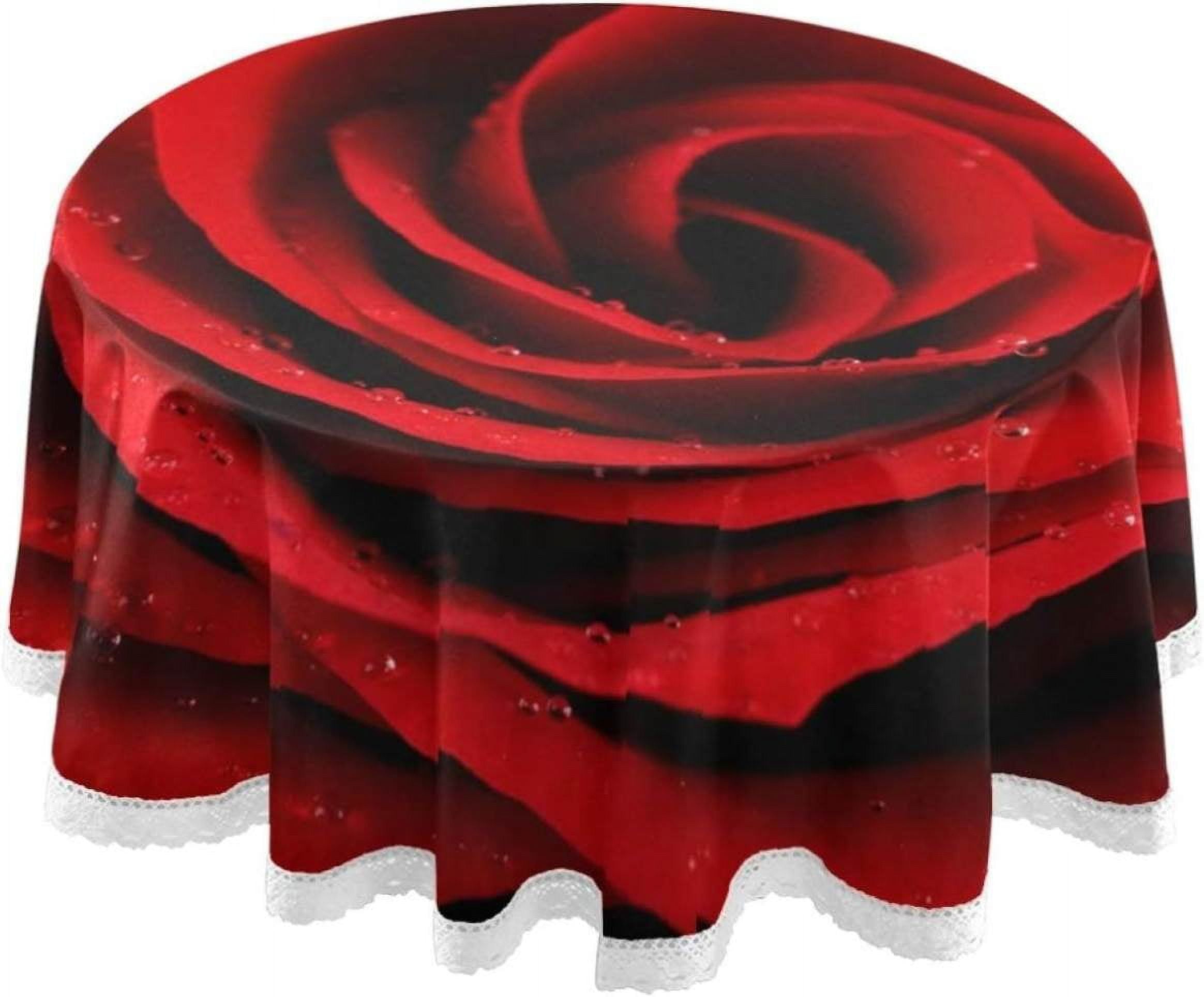 Dreamtimes Valentine's Day Round Tablecloth 60 Inch,Valentine's Day ...