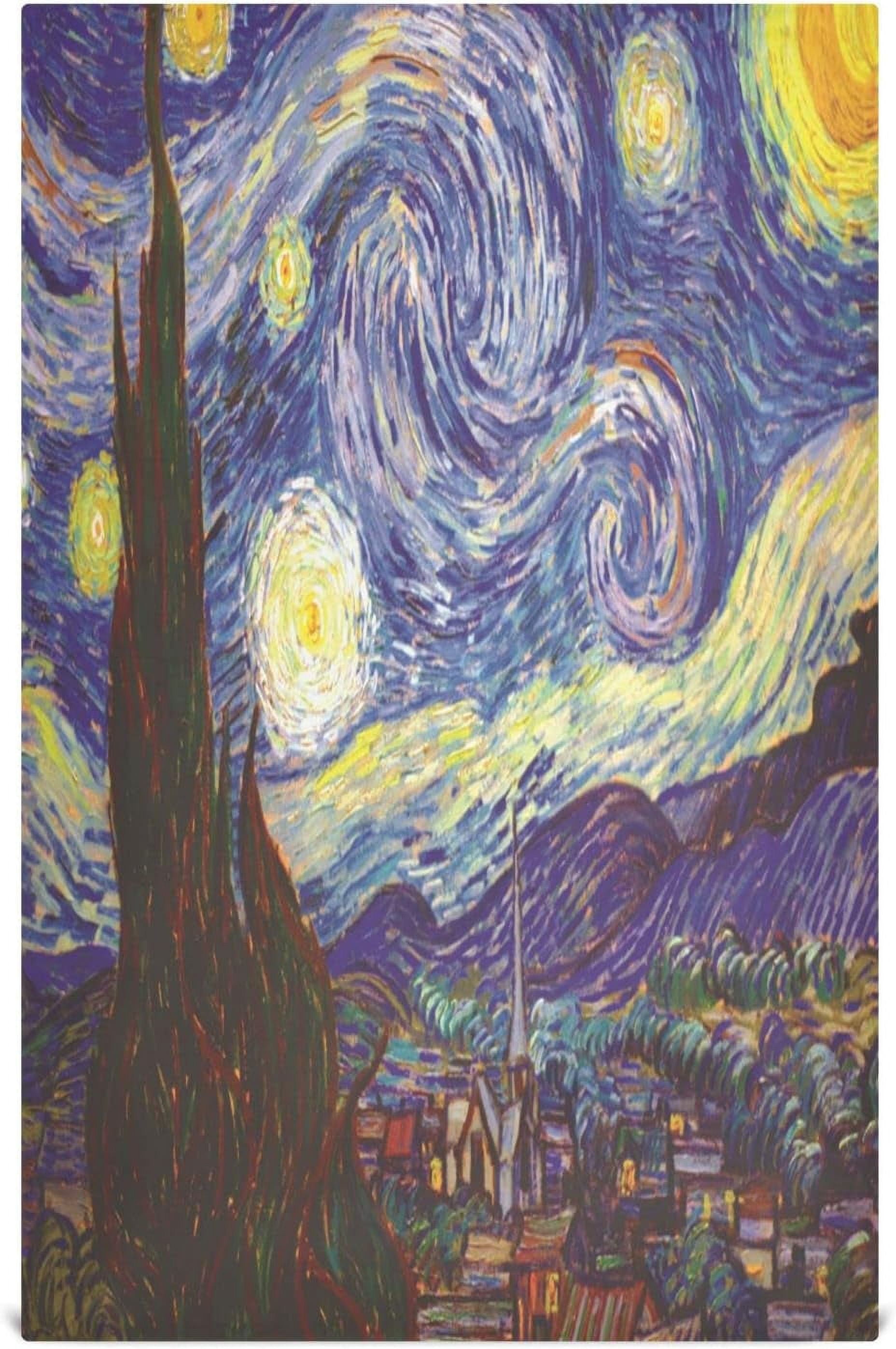 Dreamtimes Van Gogh The Starry Night 1PCS Kitchen Towels Dish Clothes ...