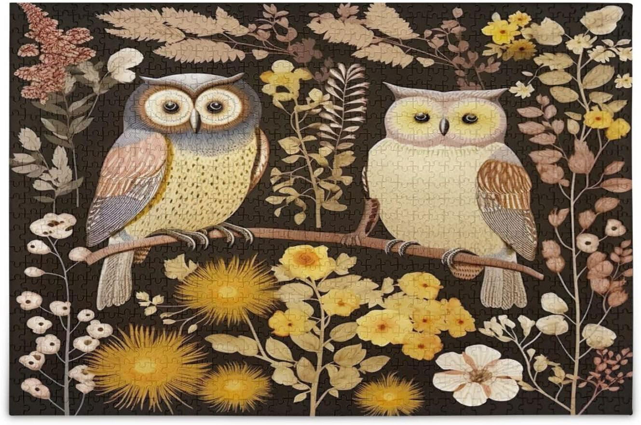Dreamtimes Vintage Owls Jigsaw Puzzles, Puzzles for Adults 500 Pieces ...