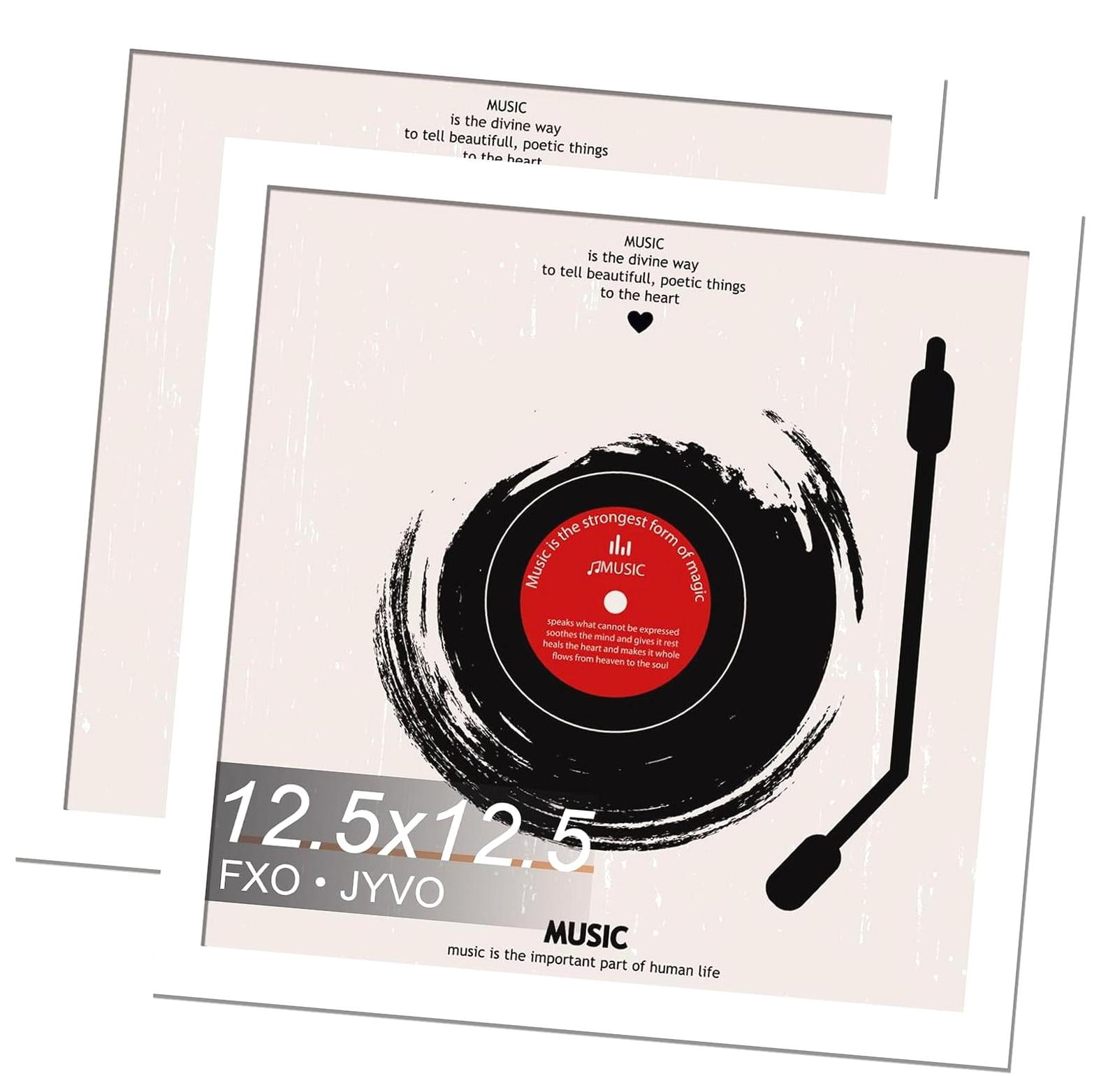 Dreamtimes Vinyl Record Frame for Wall Display Album Cover, White 12.5 ...