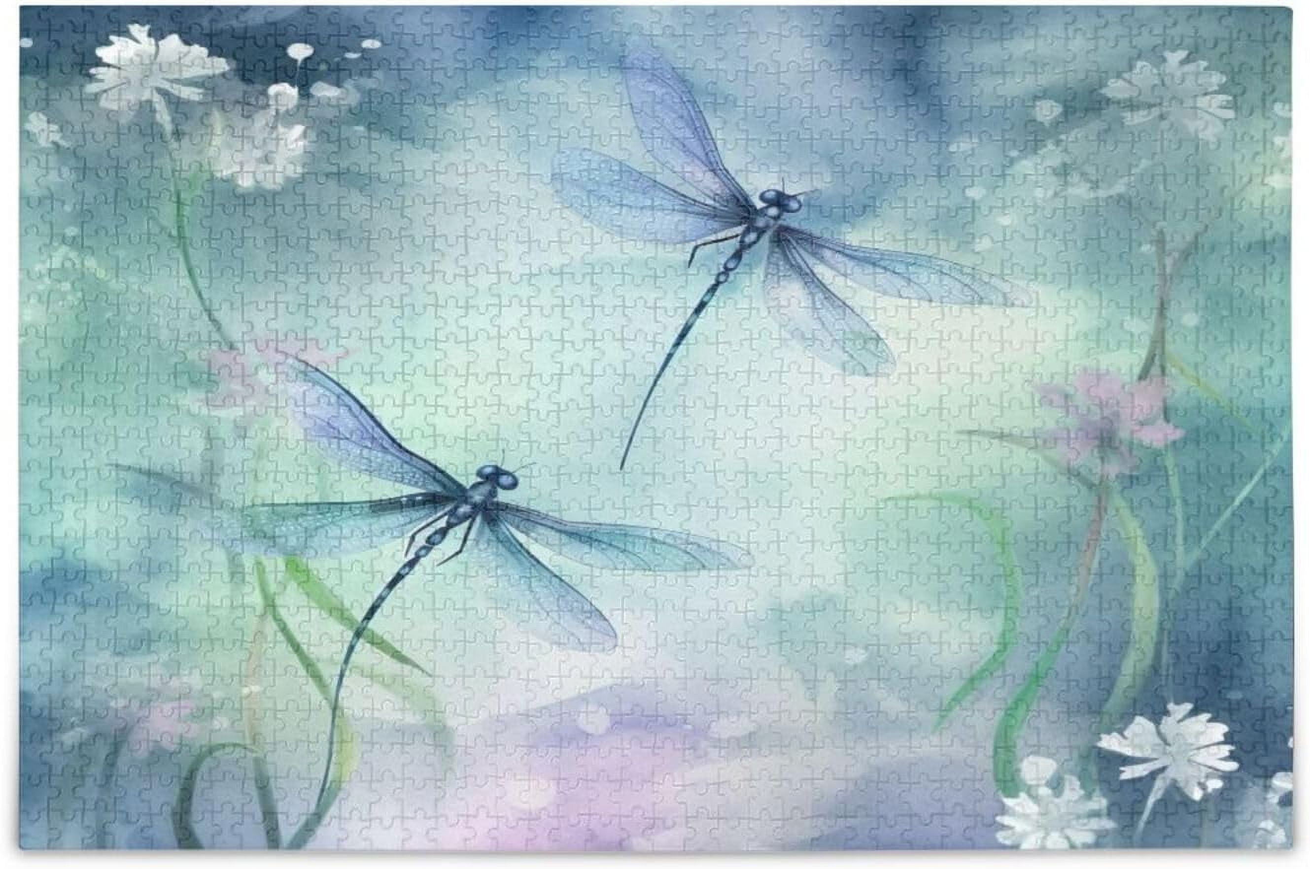 Dreamtimes Watercolor Dragonflies Jigsaw Puzzles, Puzzles for Adults ...