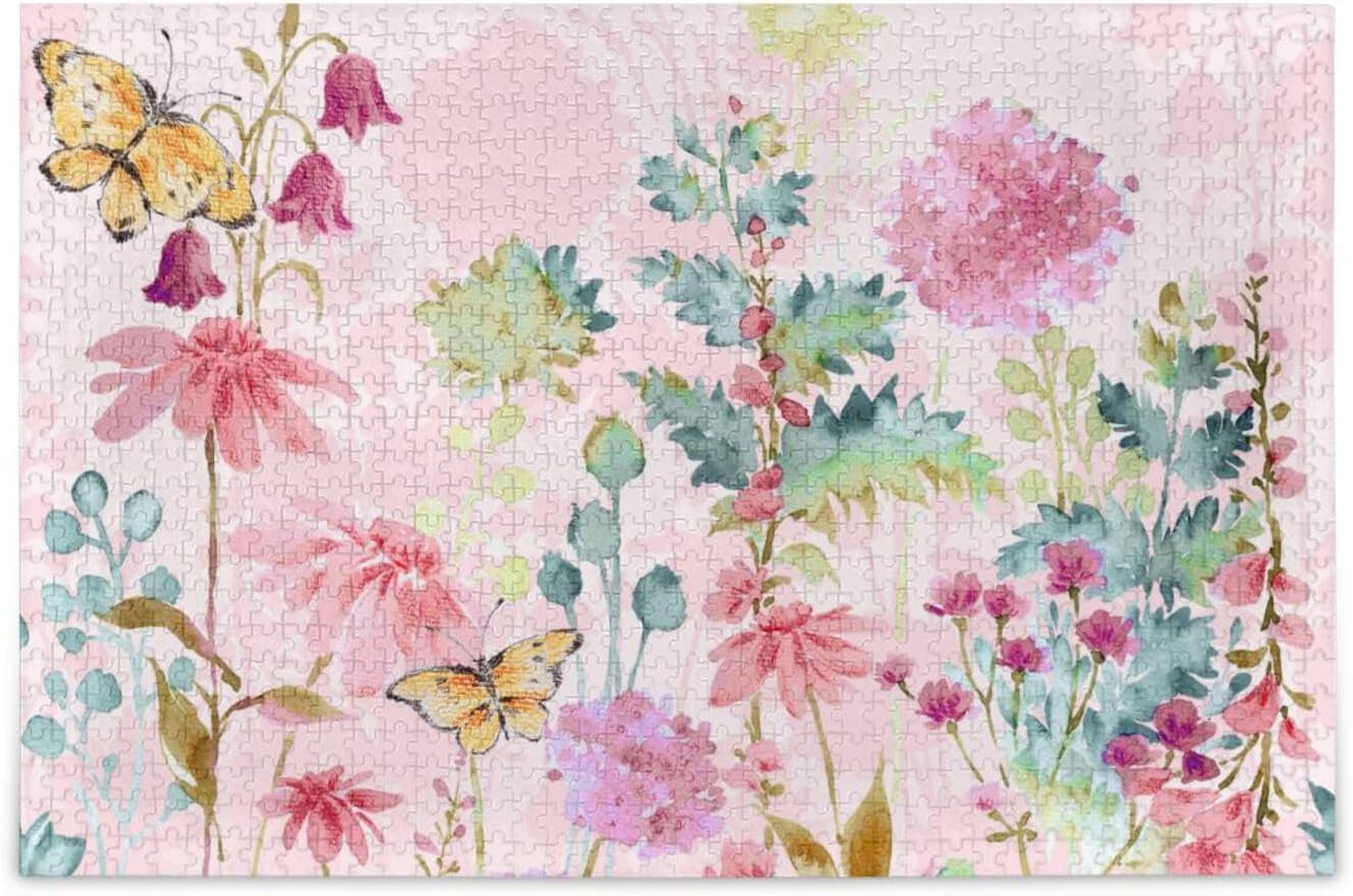 Dreamtimes Watercolor Paisley Flowers Puzzles for Adults and Kids 500 ...