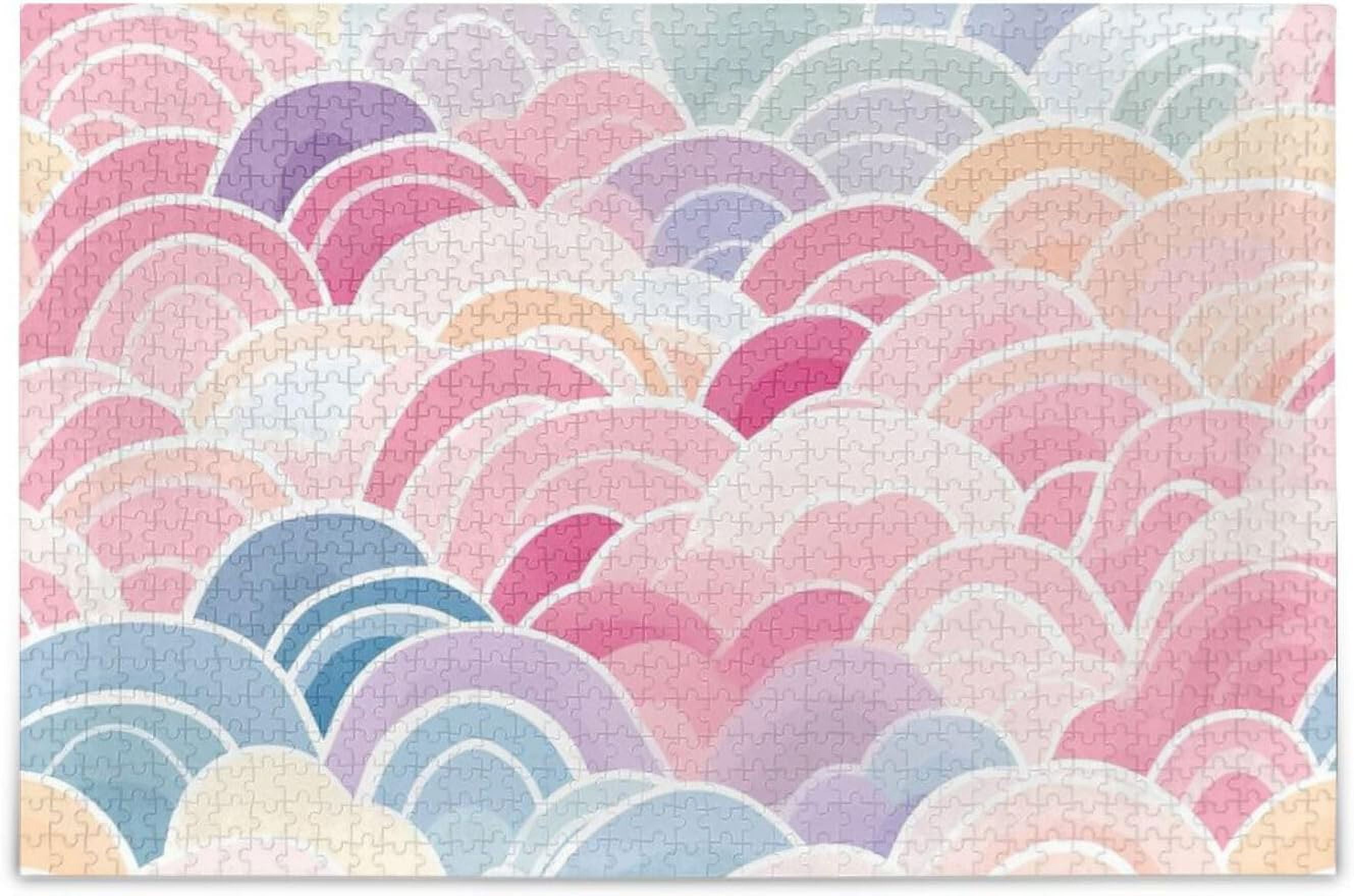 Dreamtimes Watercolor Rainbow Puzzle 500 Pieces - Wooden Jigsaw Puzzles ...