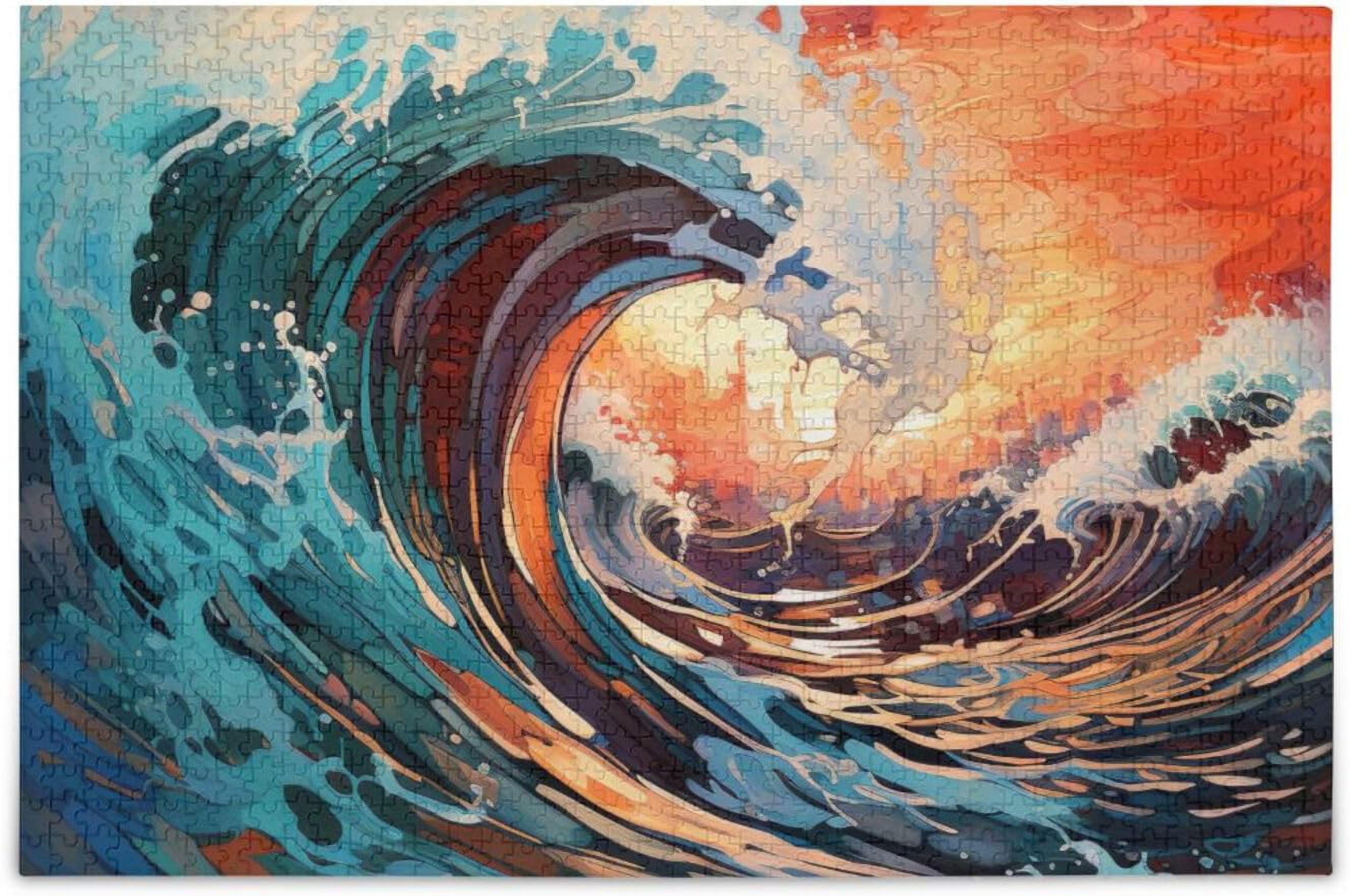 Dreamtimes Wave View Puzzle 1000 Pieces - Wooden Jigsaw Puzzles for ...