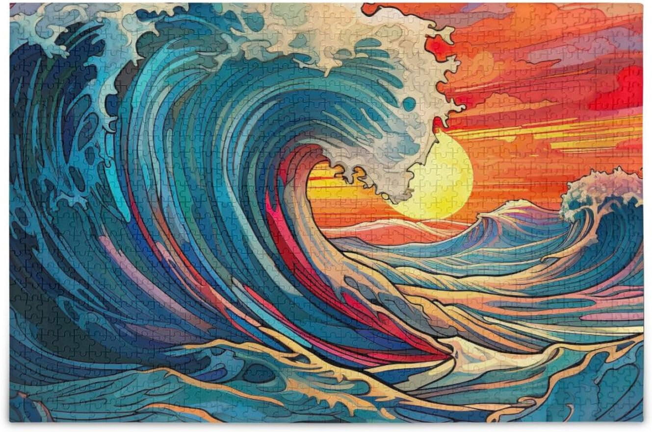 Dreamtimes Wave View Puzzle 500 Pieces - Wooden Jigsaw Puzzles for ...