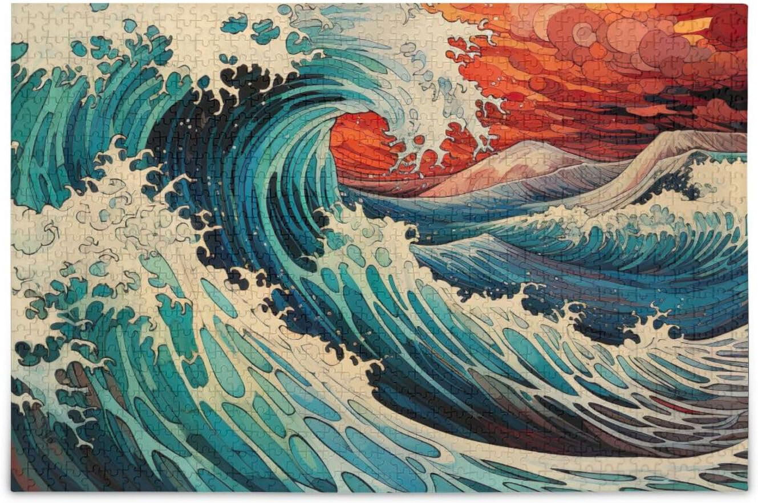 Dreamtimes Wave View Puzzle 500 Pieces - Wooden Jigsaw Puzzles for ...