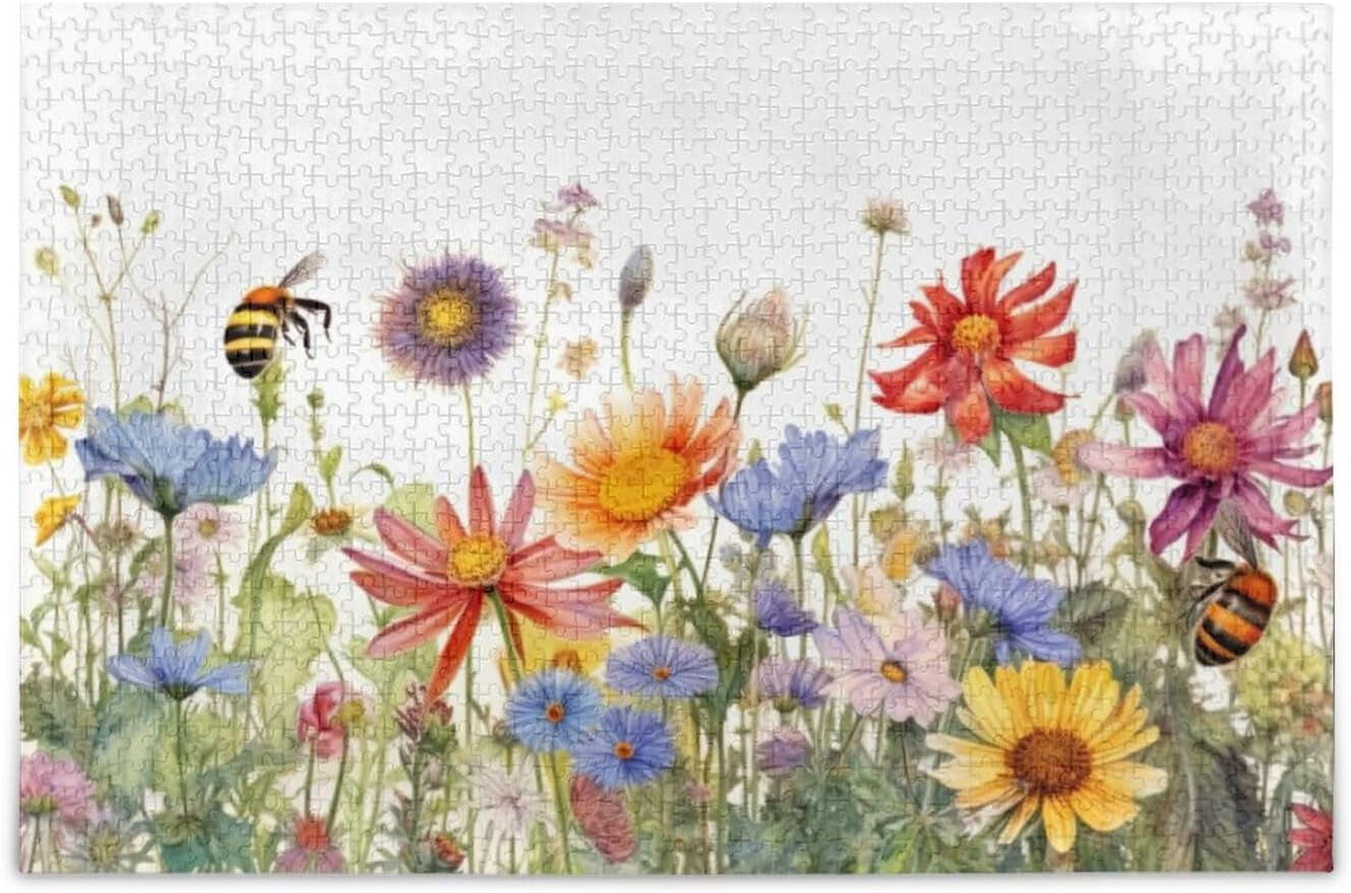 Dreamtimes Wildflower Jigsaw Puzzles, Puzzles for Adults 1000 Pieces ...