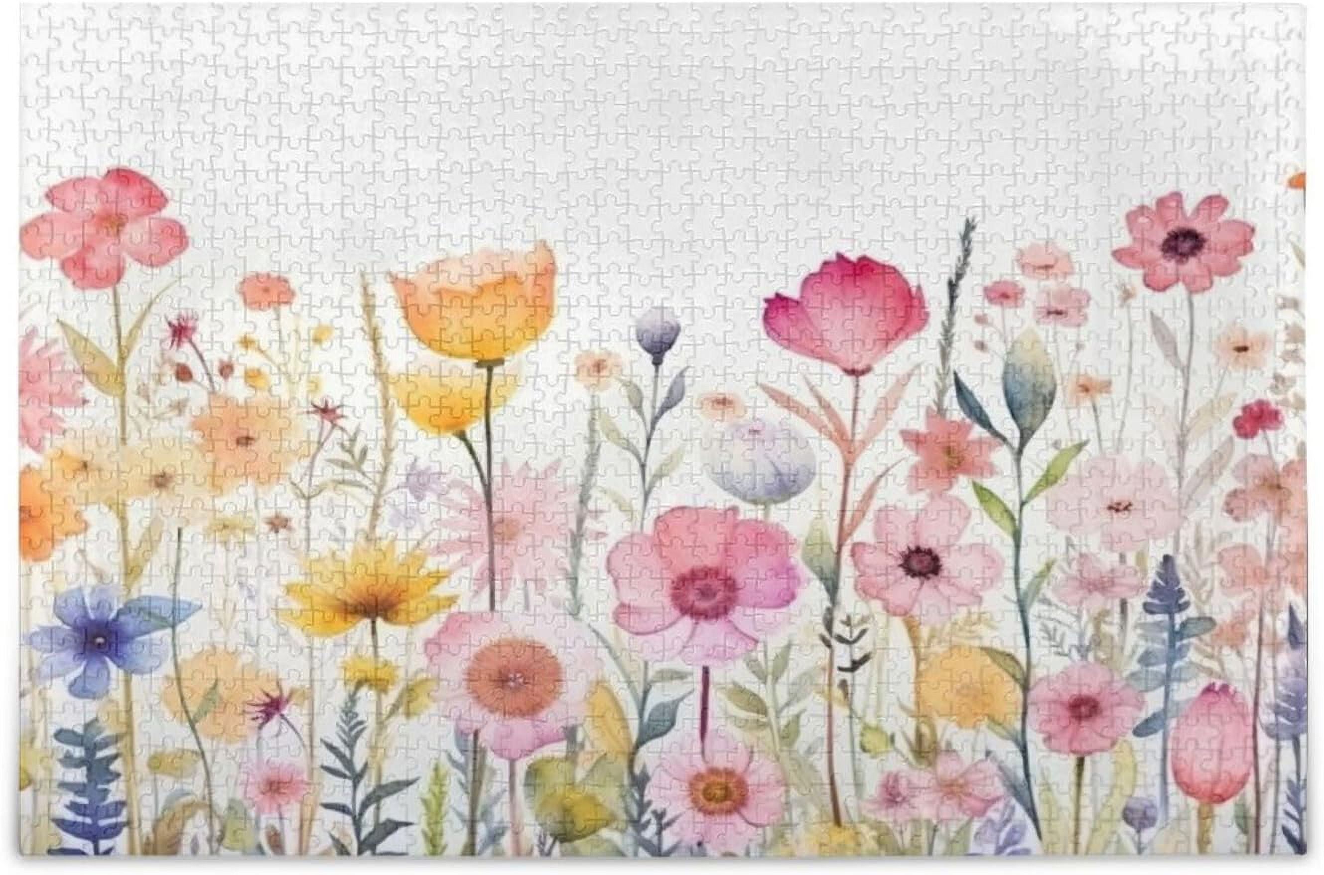 Dreamtimes Wildflowers Jigsaw Puzzles, Puzzles for Adults 1000 Pieces ...