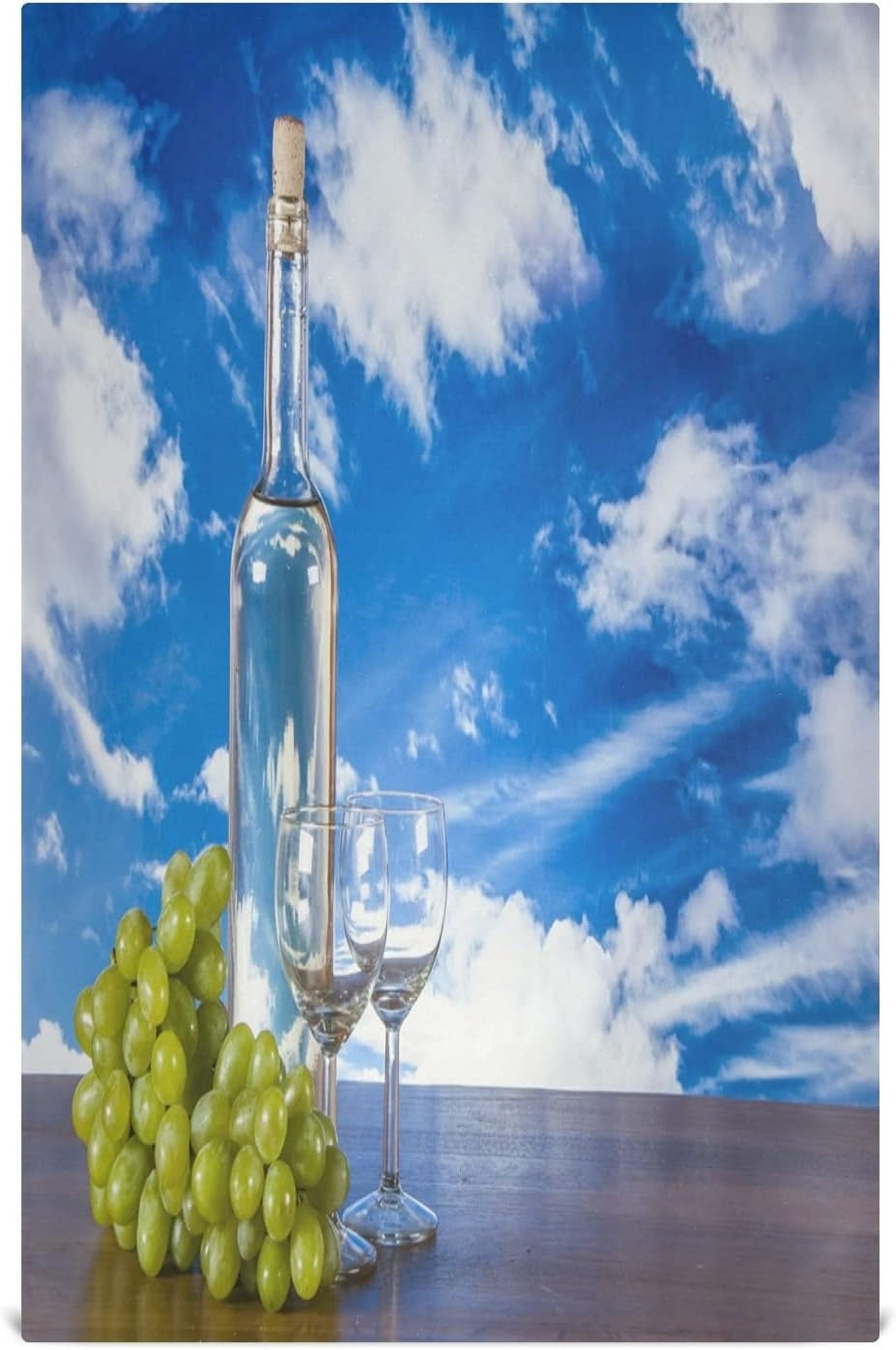 Dreamtimes Wine Glass Kitchen Dish Towels, 18 Inch x 28 Inch Dishcloths ...