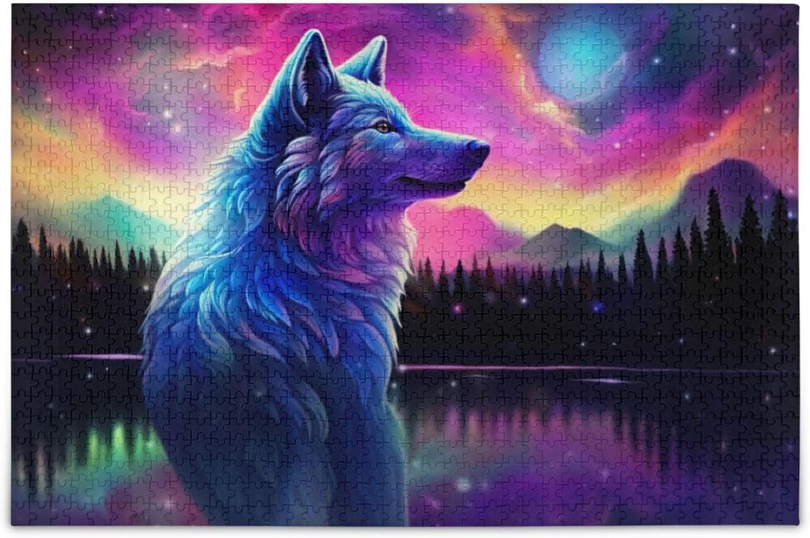 Dreamtimes Wolf Jigsaw Puzzles for Adults 500 Pieces,Decompression ...