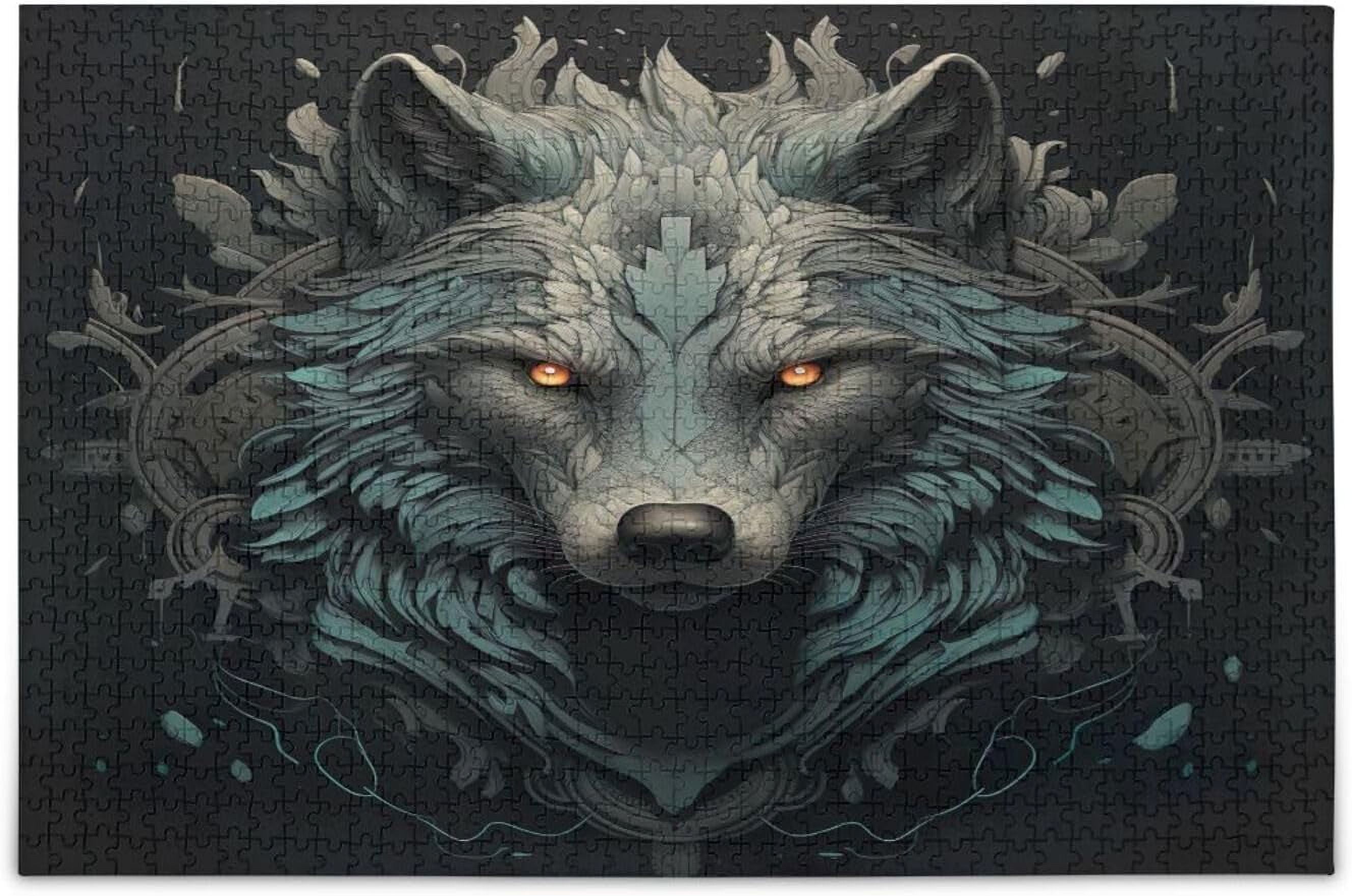 Dreamtimes Wolf Jigsaw Puzzles for Adults 500 Pieces,Decompression ...