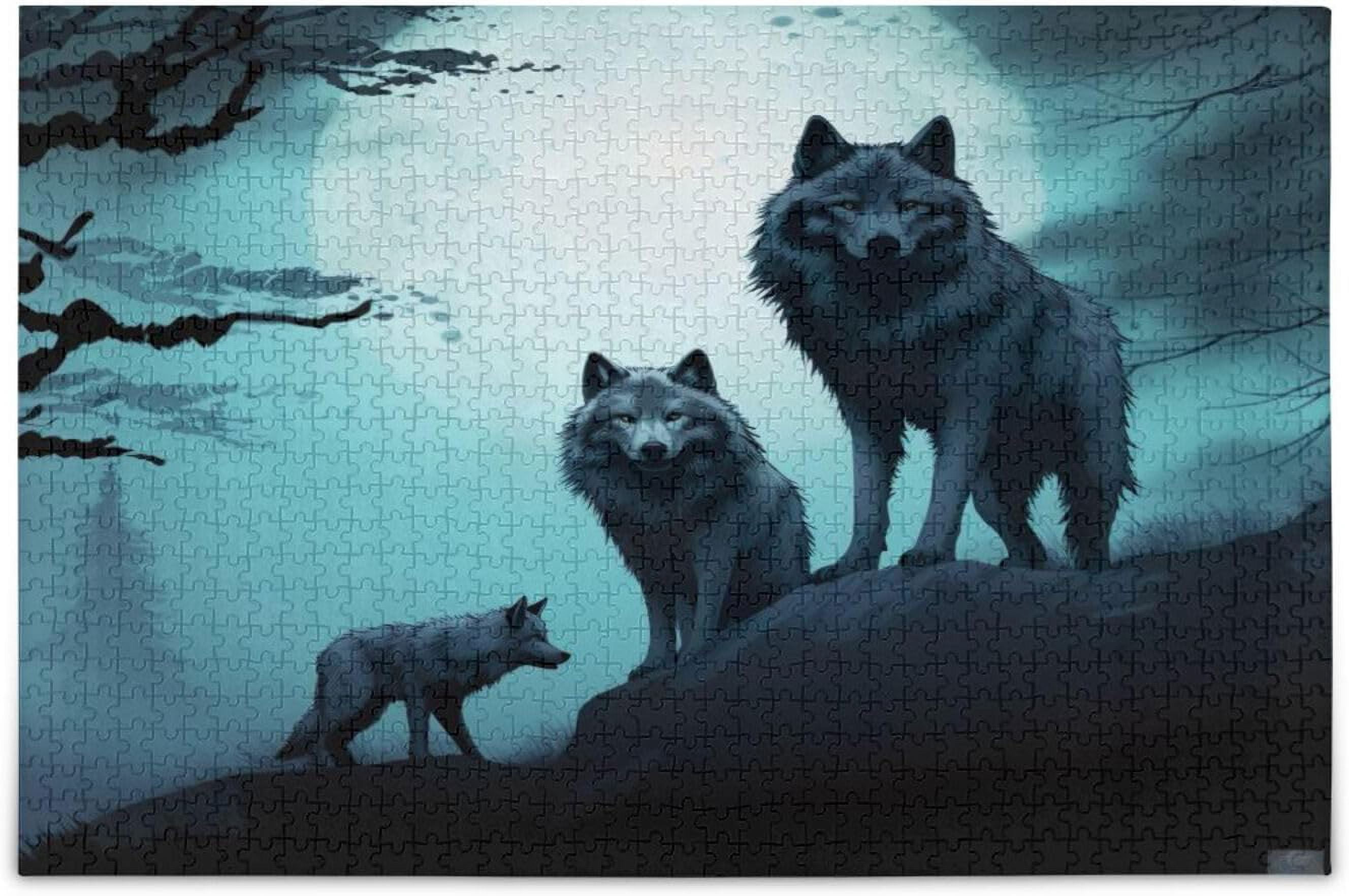 Dreamtimes Wolf Jigsaw Puzzles for Adults 500 Pieces,Decompression ...