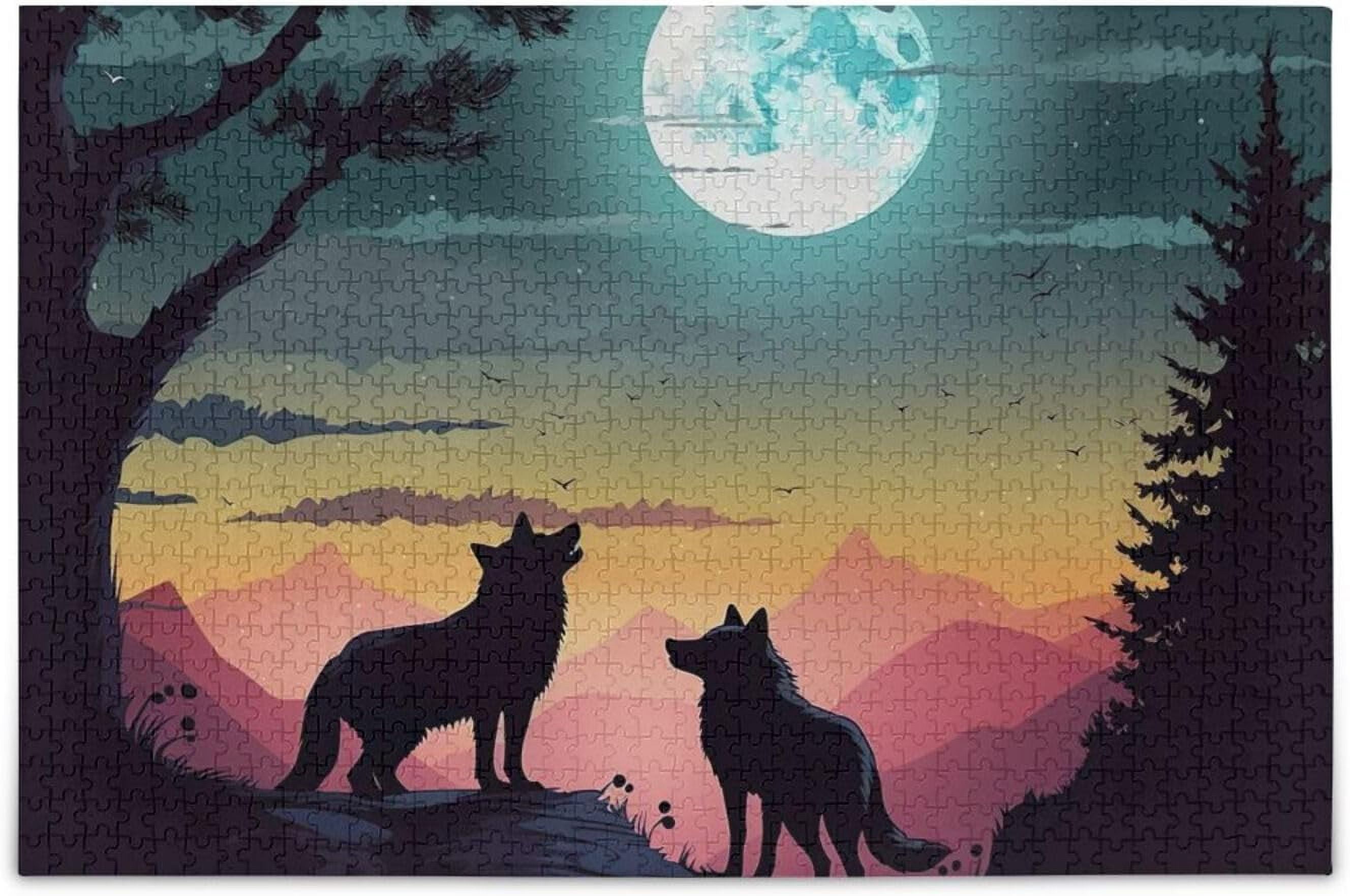 Dreamtimes Wolf Wooden Jigsaw Puzzles Intellectual Entertainment ...
