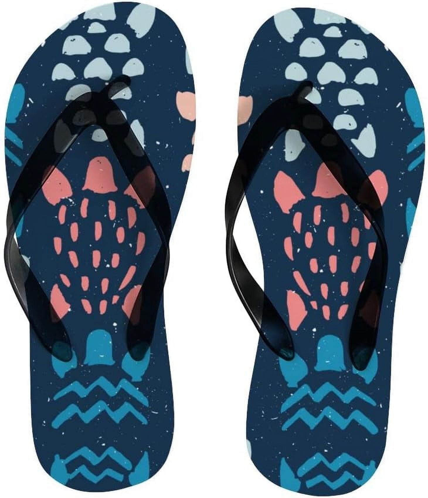 Dreamtimes Women Flip Flops Slippers Ocean Sea Turtle Tortoise Animal ...