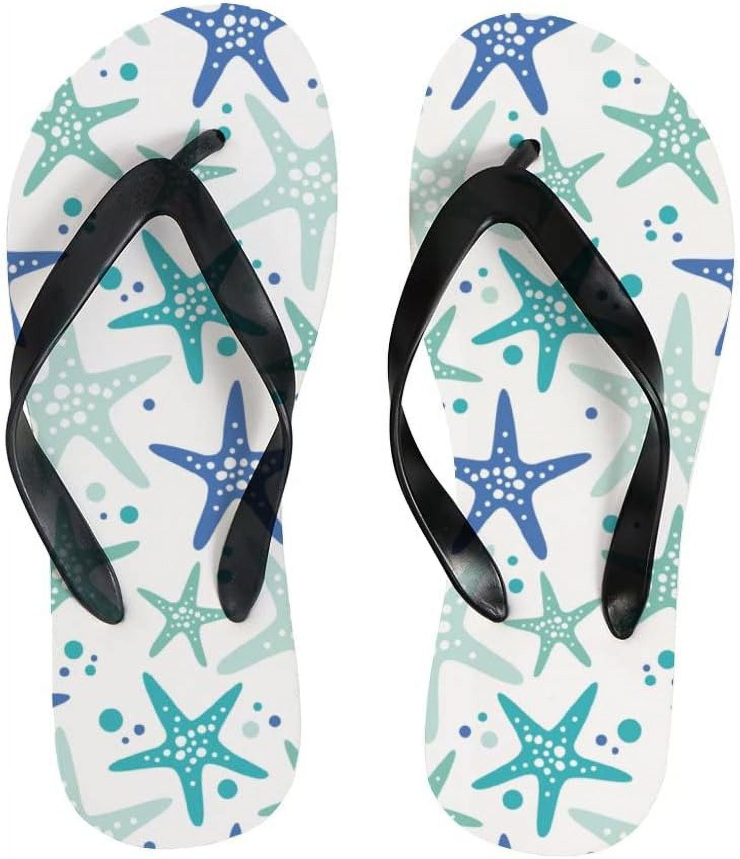 Dreamtimes Women Flip Flops Slippers Ocean Starfish Mediterranean Sea ...