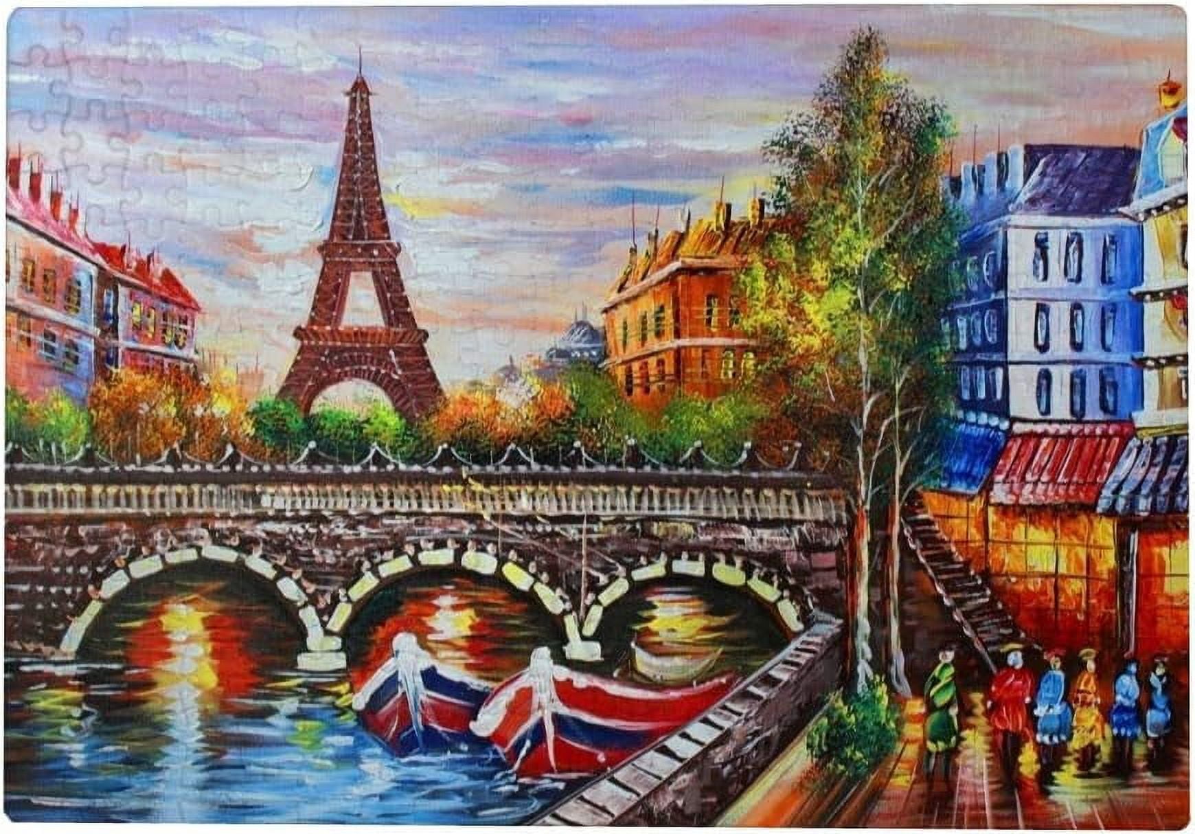 Dreamtimes Wooden Jigsaw Puzzles 1000 Pieces Artwork Eiffel Tower City View Educational ...
