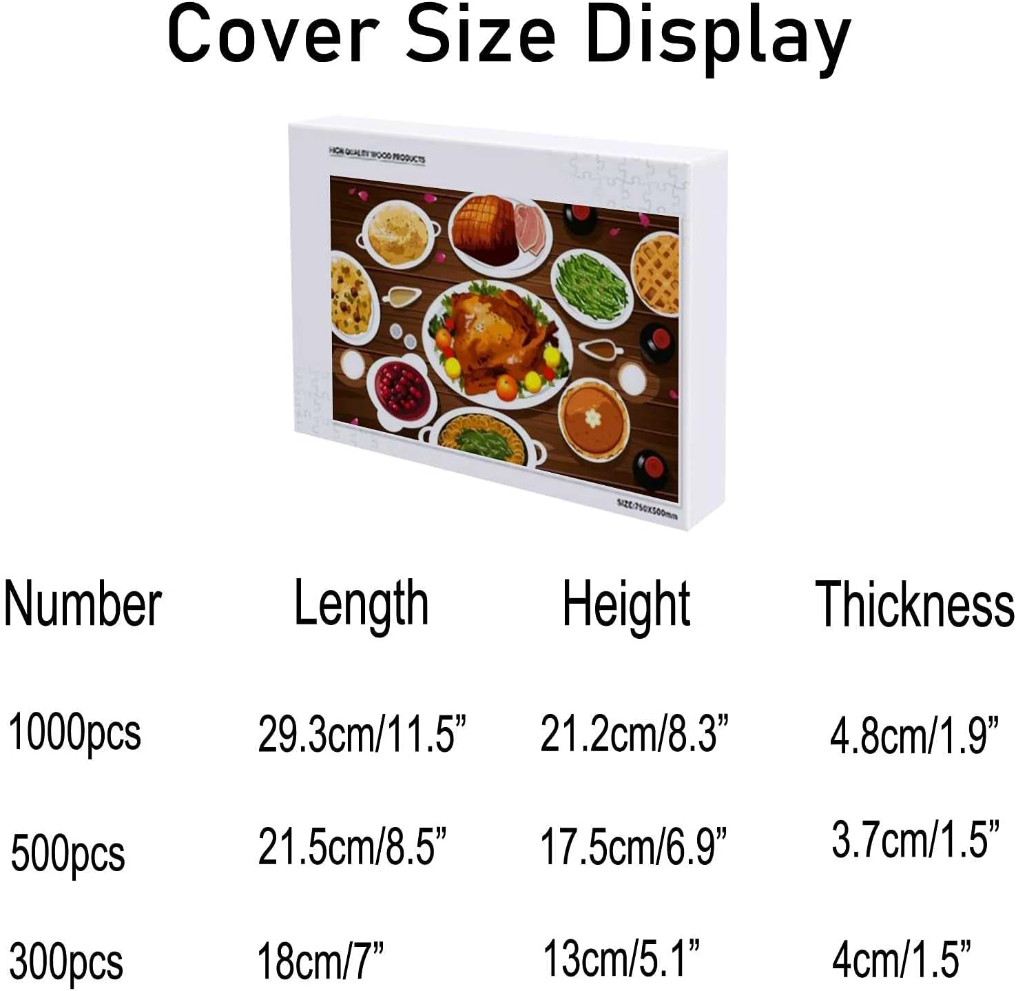 Dreamtimes Wooden Jigsaw Puzzles 1000 Pieces Food of Thanksgiving ...