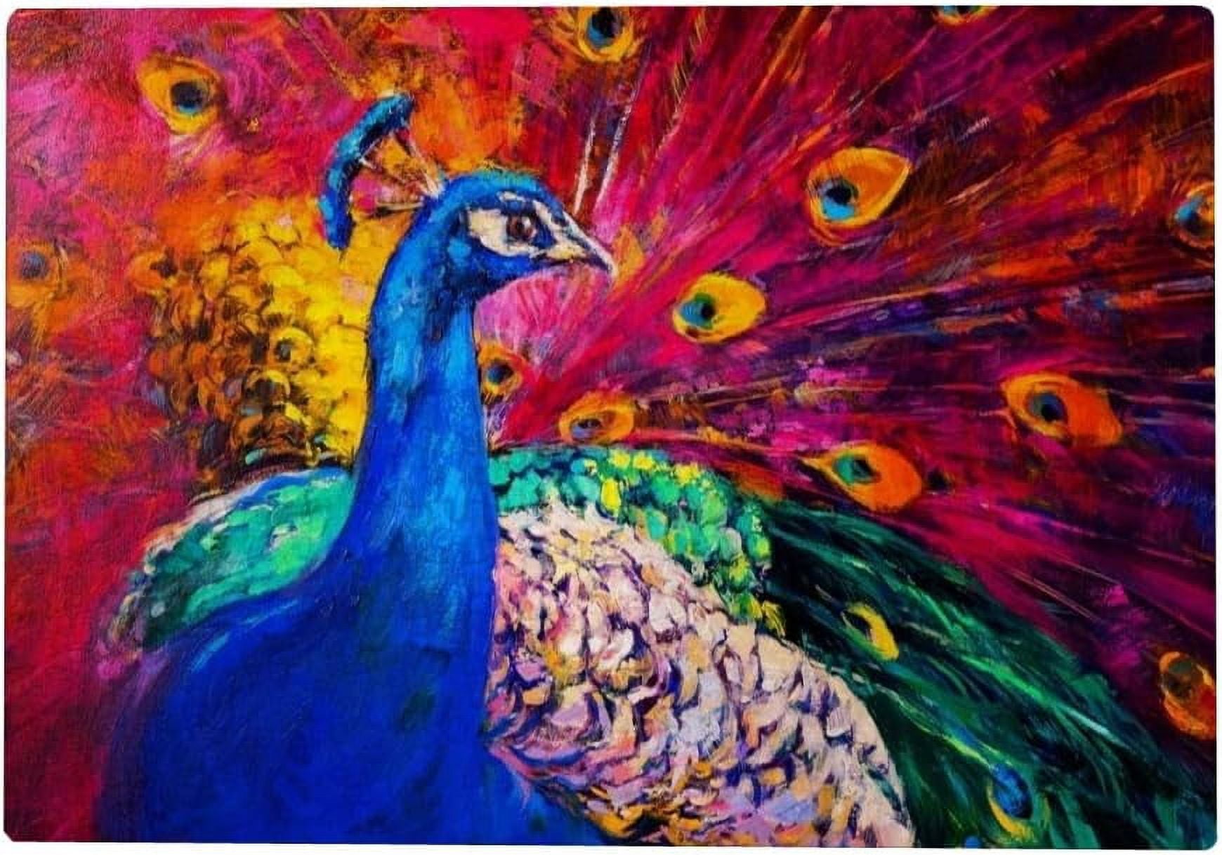 Dreamtimes Wooden Jigsaw Puzzles 1000 Pieces Peacock Oil Painting ...