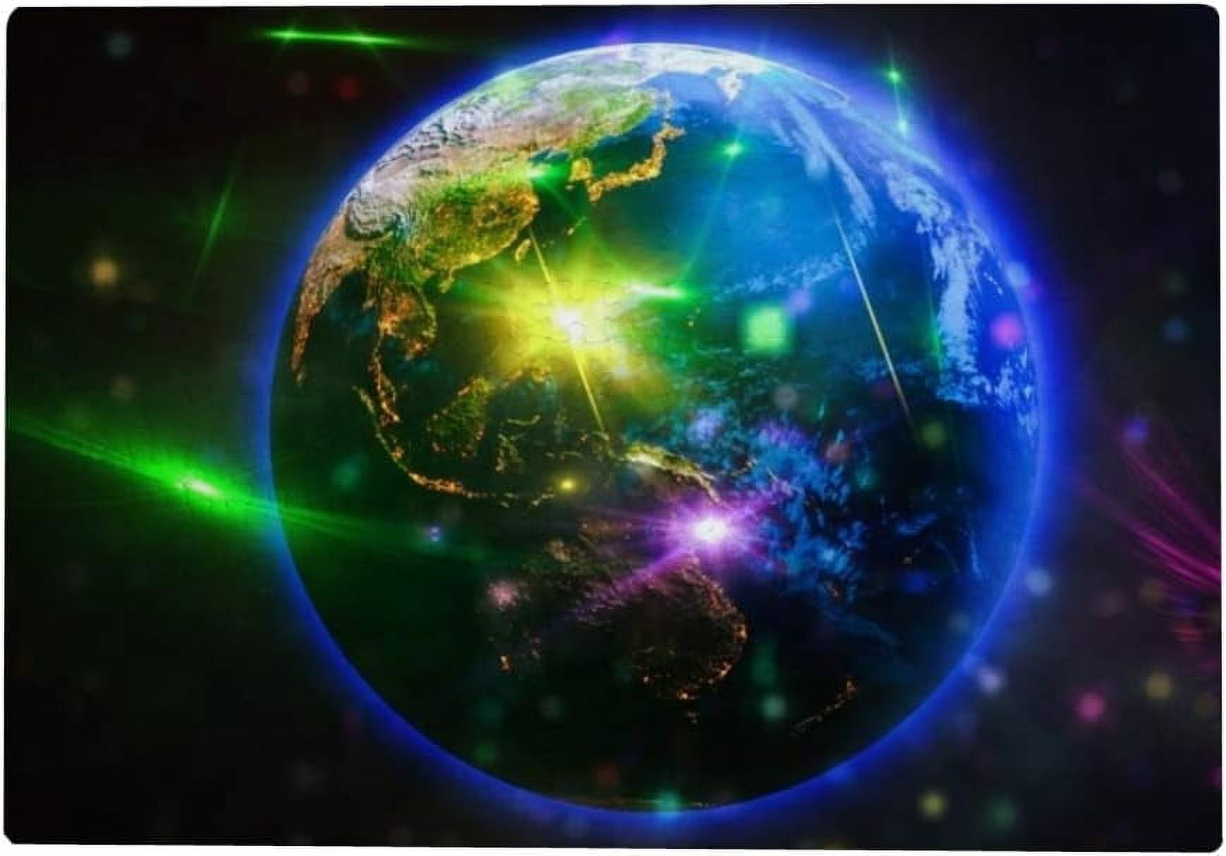 Dreamtimes Wooden Jigsaw Puzzles 1000 Pieces Planet Earth and Stars in ...