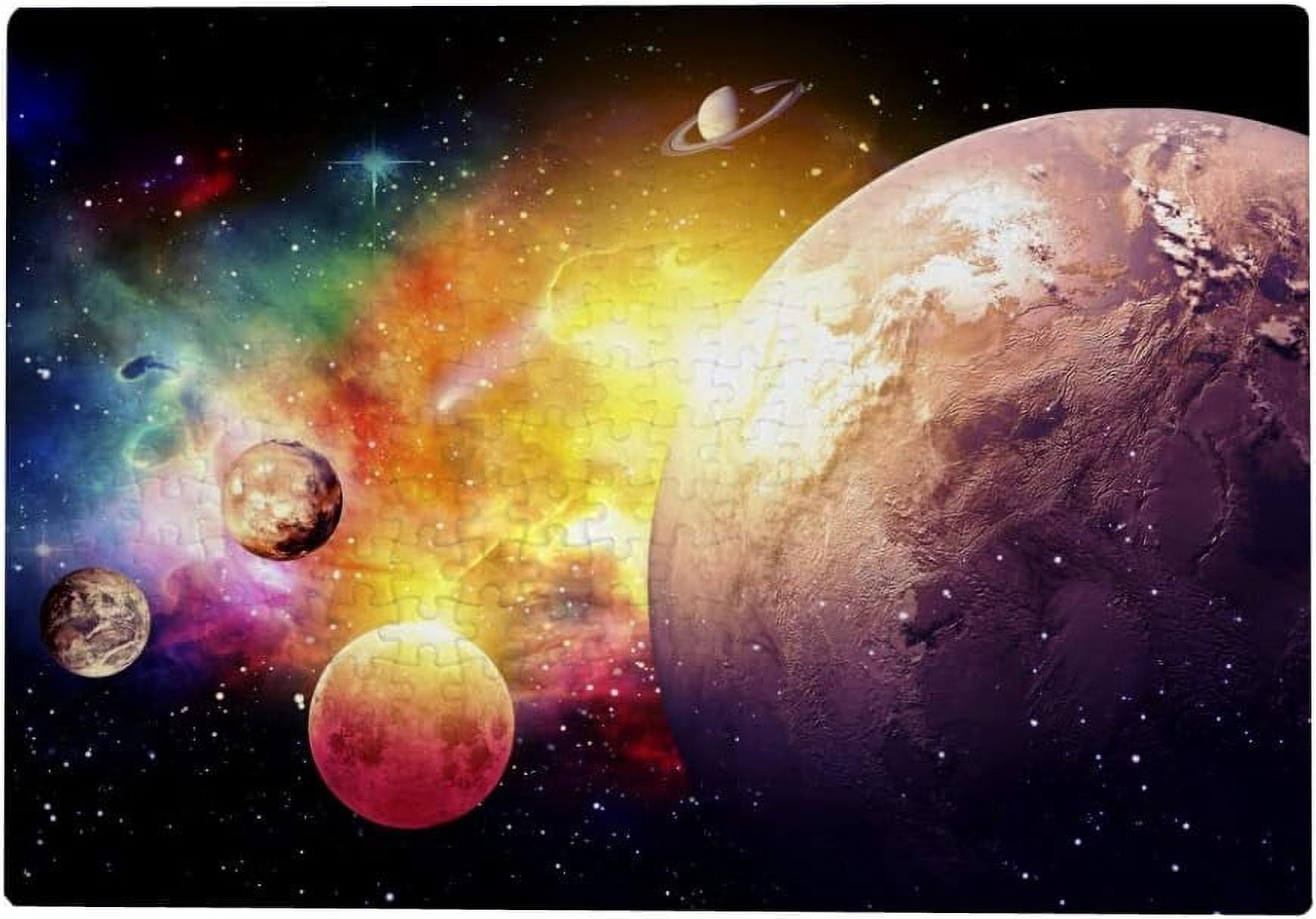 Dreamtimes Wooden Jigsaw Puzzles 1000 Pieces Planets Galaxy The Over ...