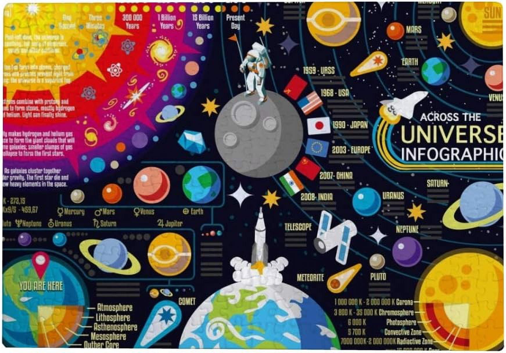 Dreamtimes Wooden Jigsaw Puzzles 300 Pieces, Space 3D Universe ...