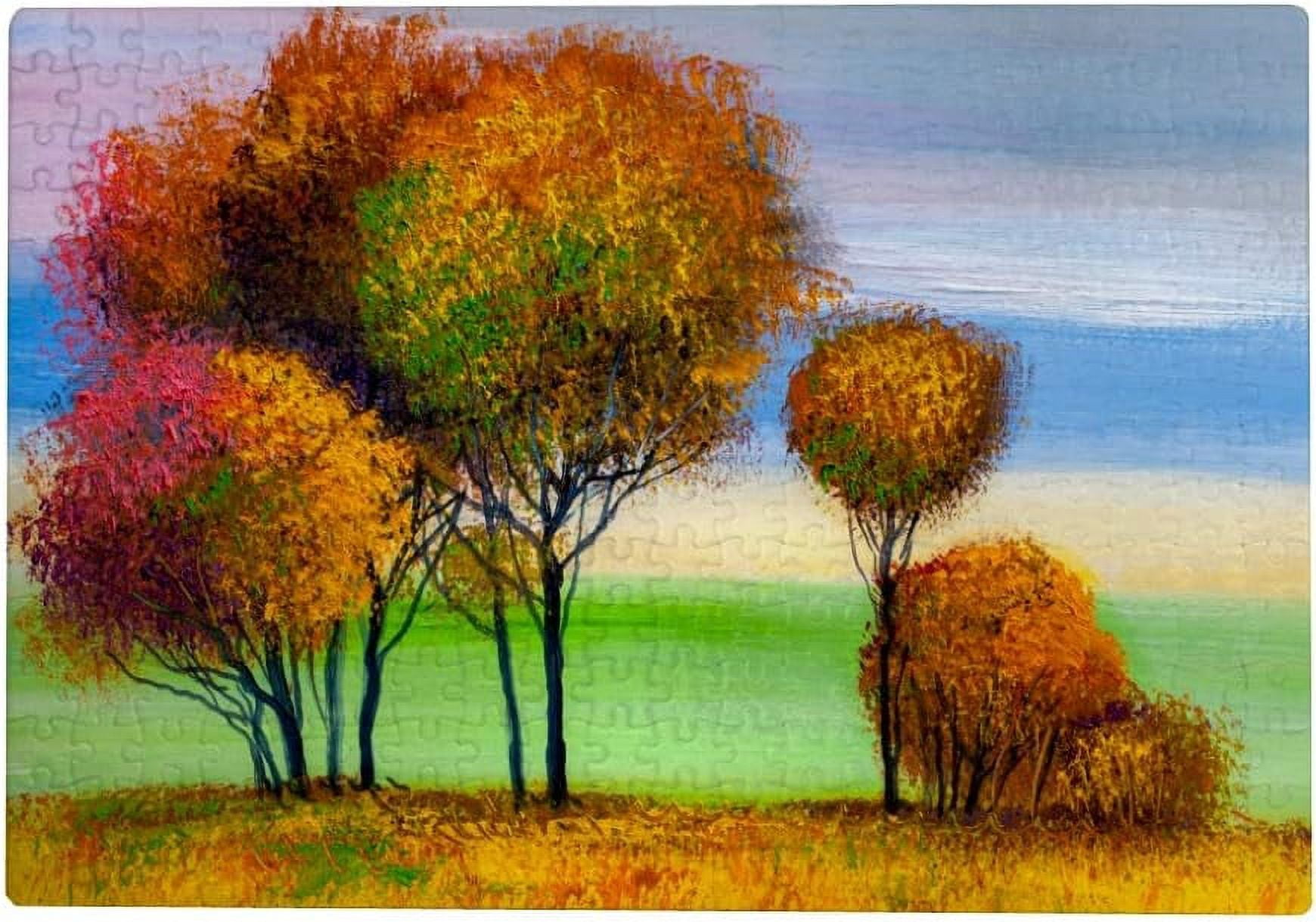 Dreamtimes Wooden Jigsaw Puzzles 300 Pieces, Tree Oil Painting ...
