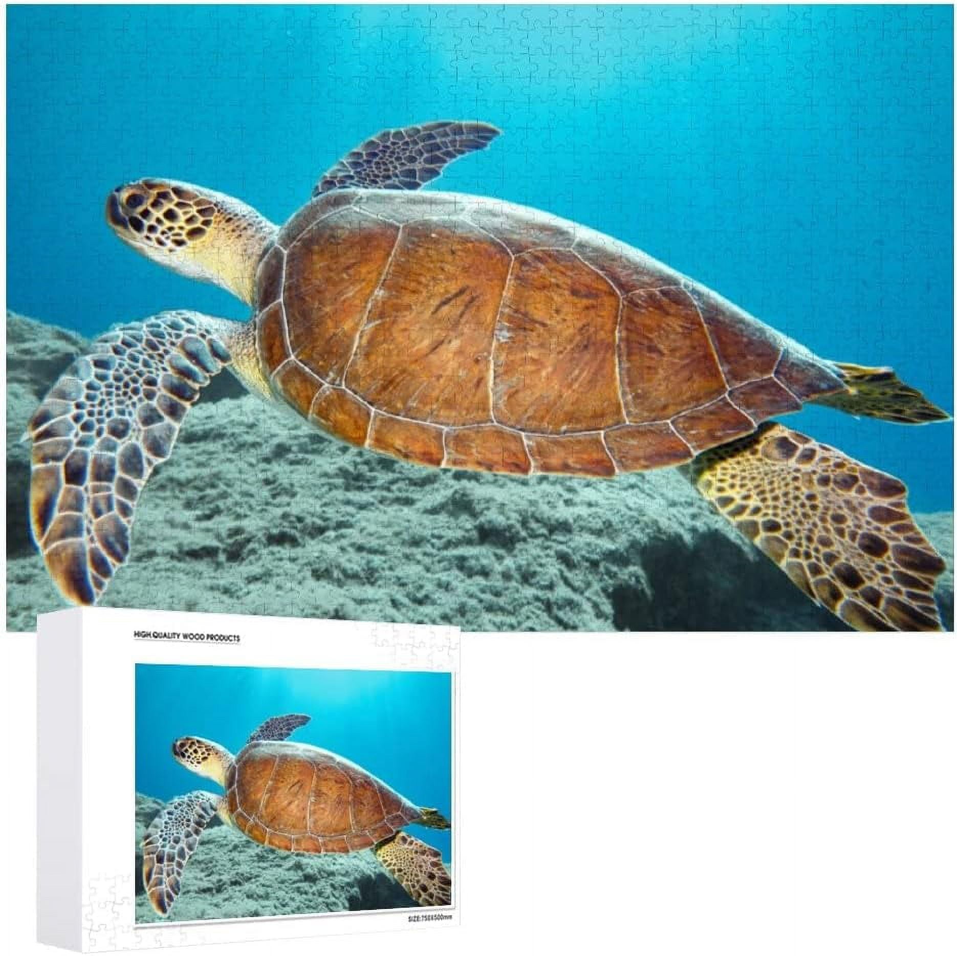 Dreamtimes Wooden Jigsaw Puzzles 500 Pieces Beautiful Sea Turtle ...