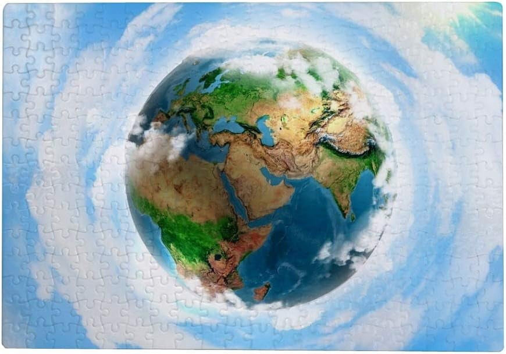 Dreamtimes Wooden Jigsaw Puzzles 500 Pieces Earth Planet On Cloud ...